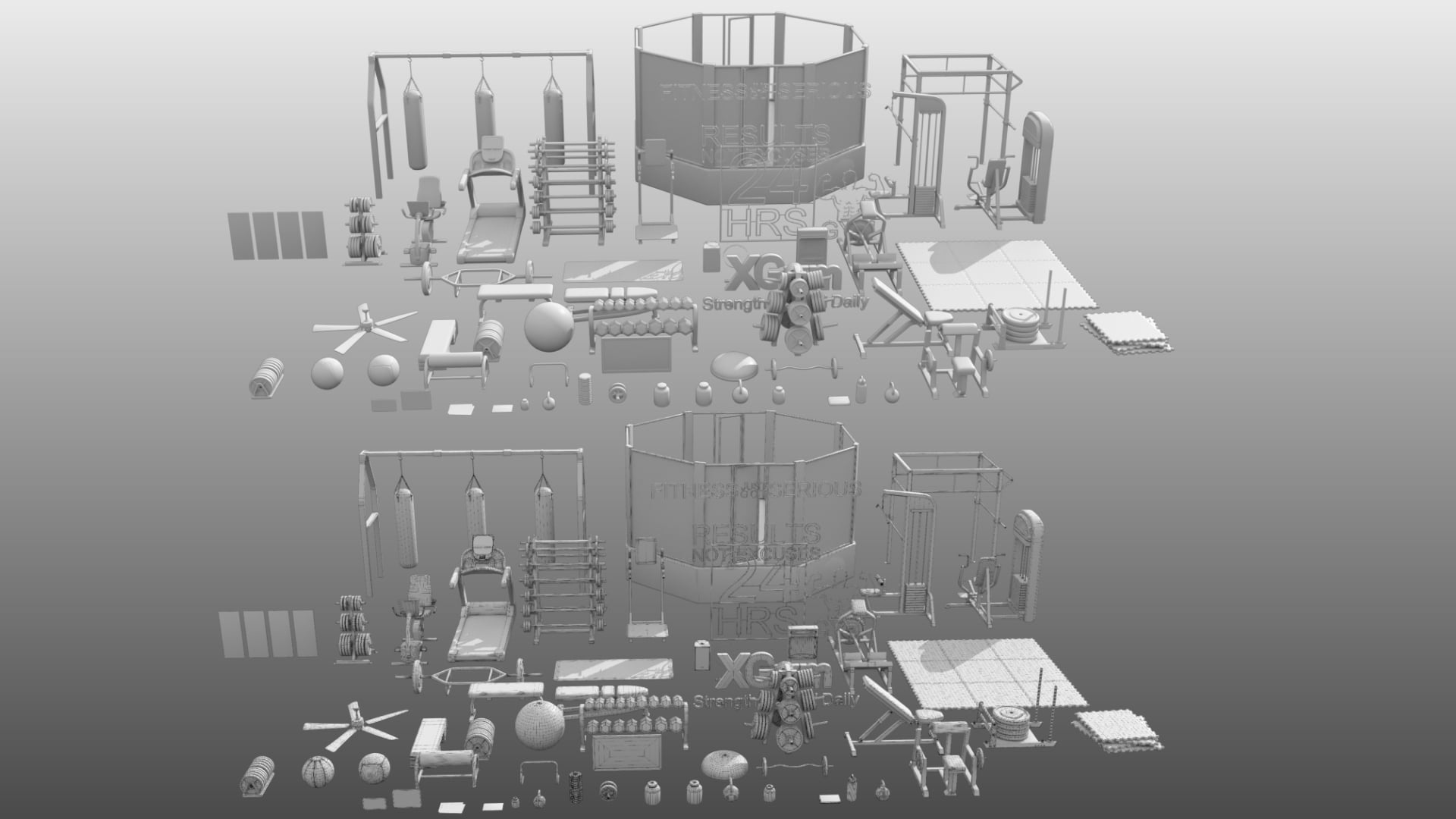 FG 24 Hour Gym Bundle | Daz 3D