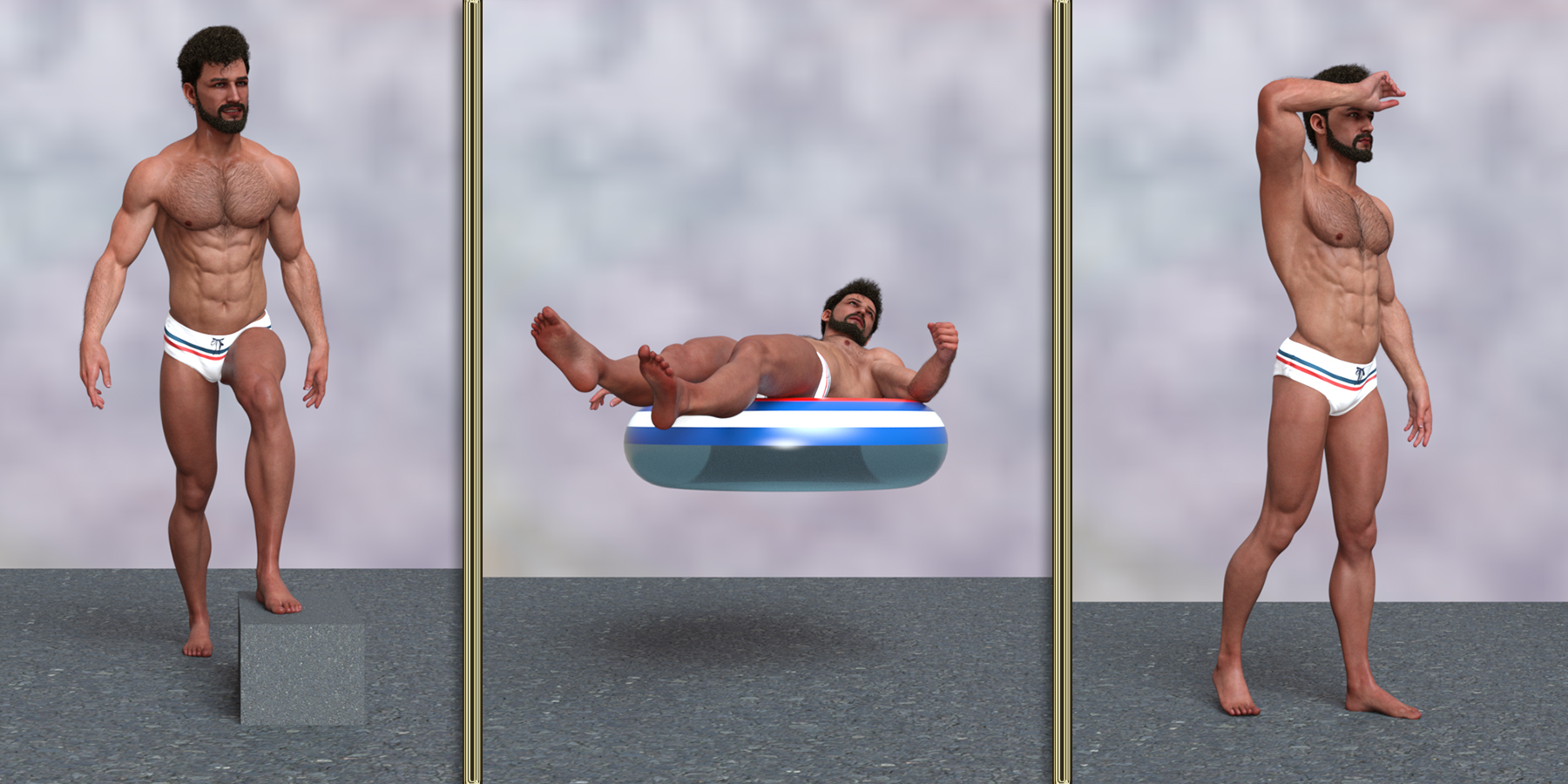 Pool Boy Poses for Genesis 9 Base | Daz 3D