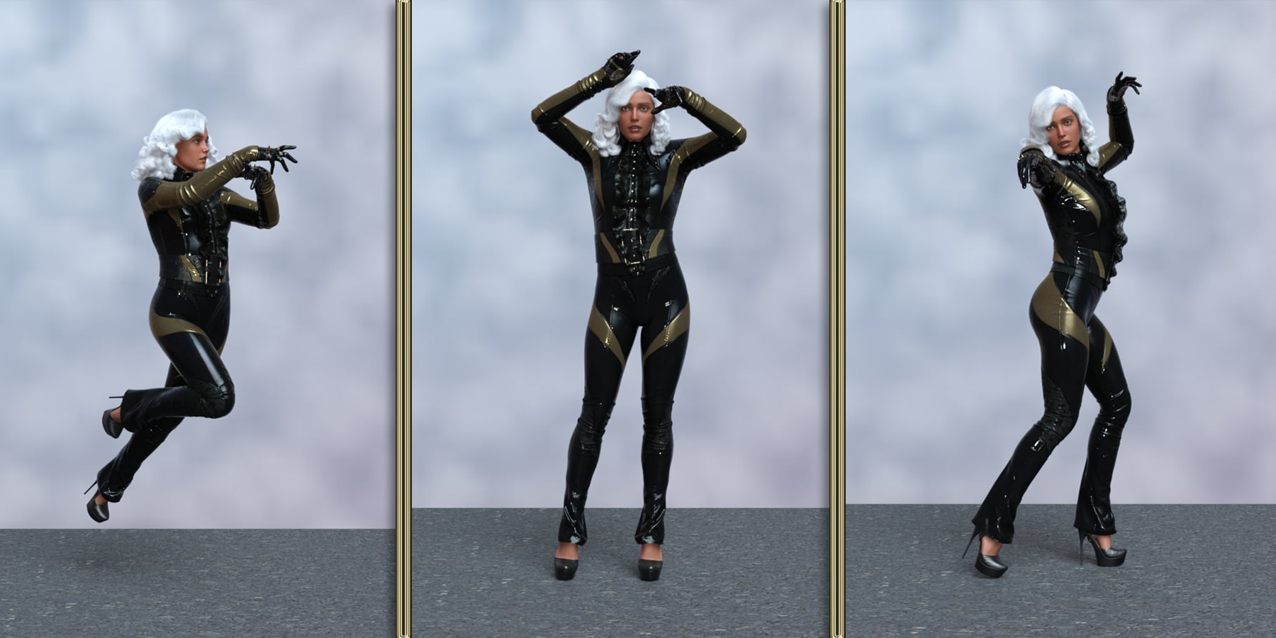 Psi Attack Poses for Genesis 9 Base | Daz 3D