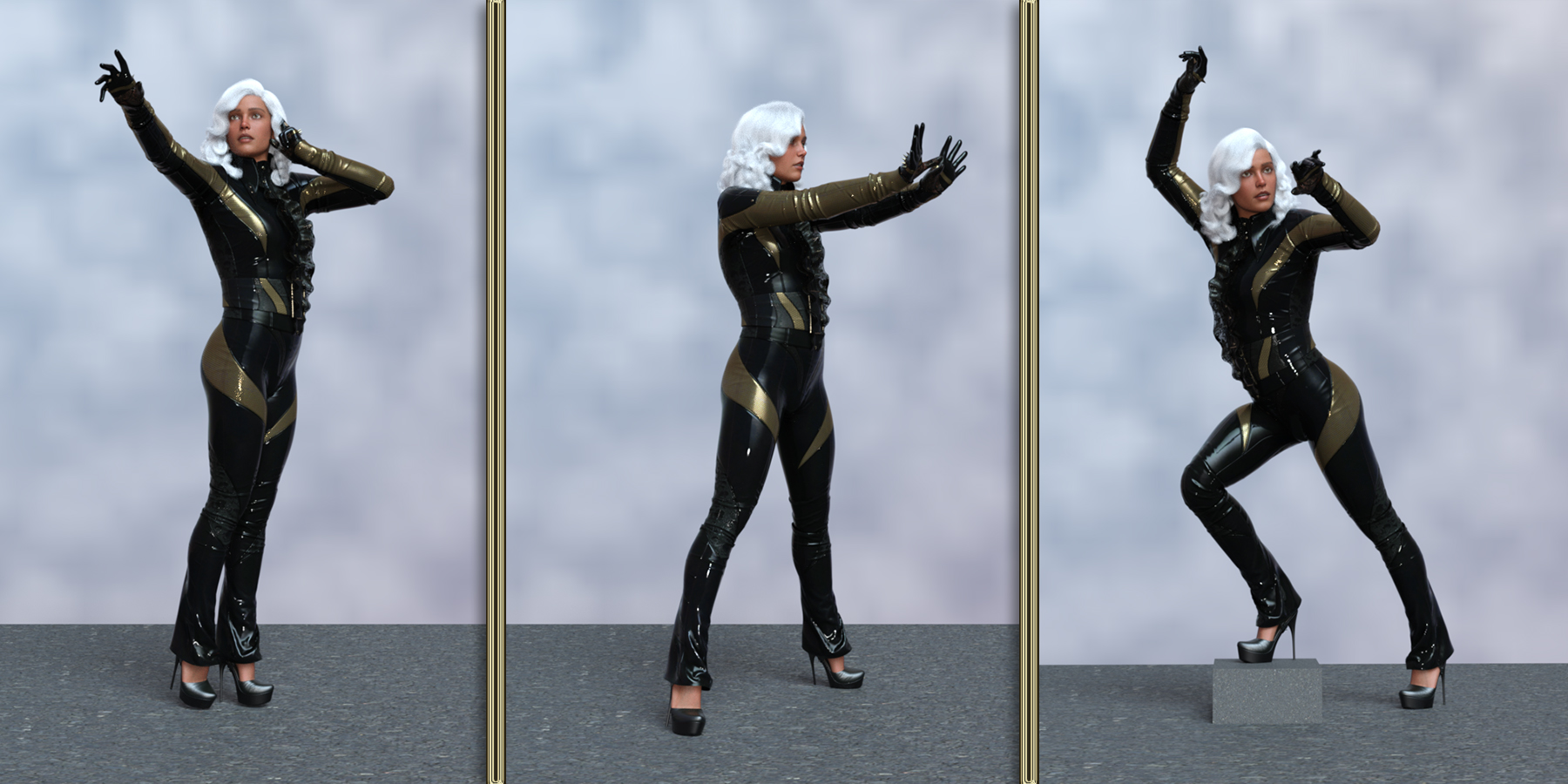 Psi Attack Poses for Genesis 9 Base | Daz 3D