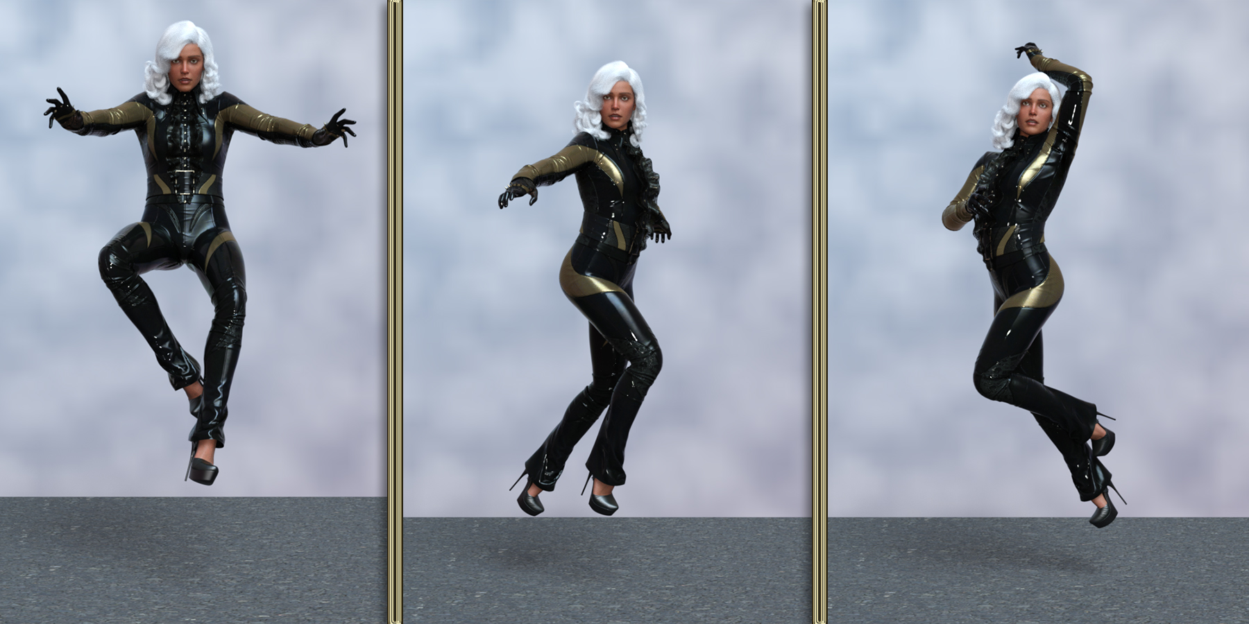 Psi Attack Poses for Genesis 9 Base | Daz 3D