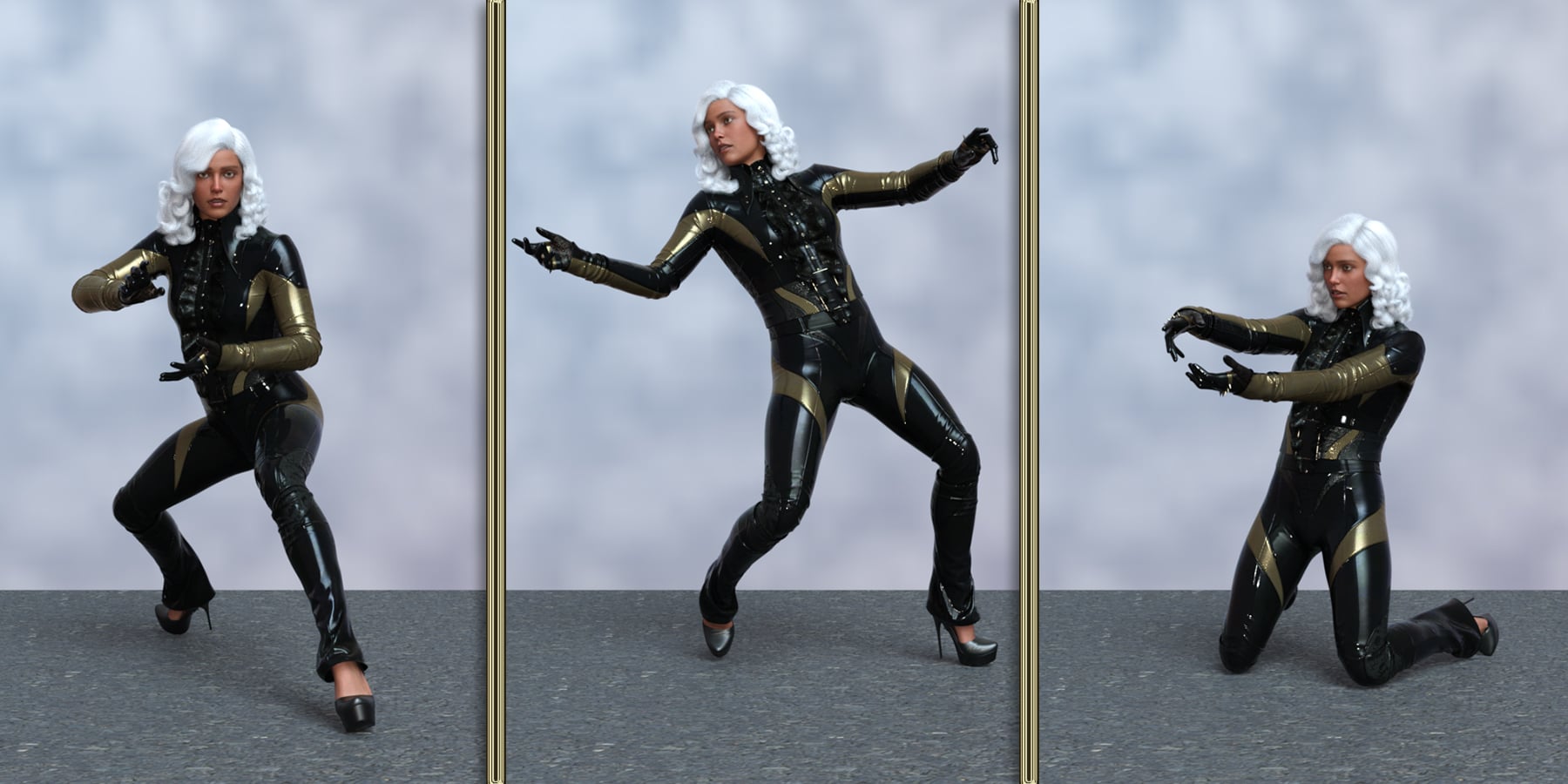 Psi Attack Poses for Genesis 9 Base | Daz 3D