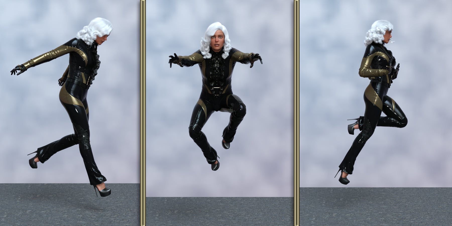 Psi Attack Poses for Genesis 9 Base | Daz 3D