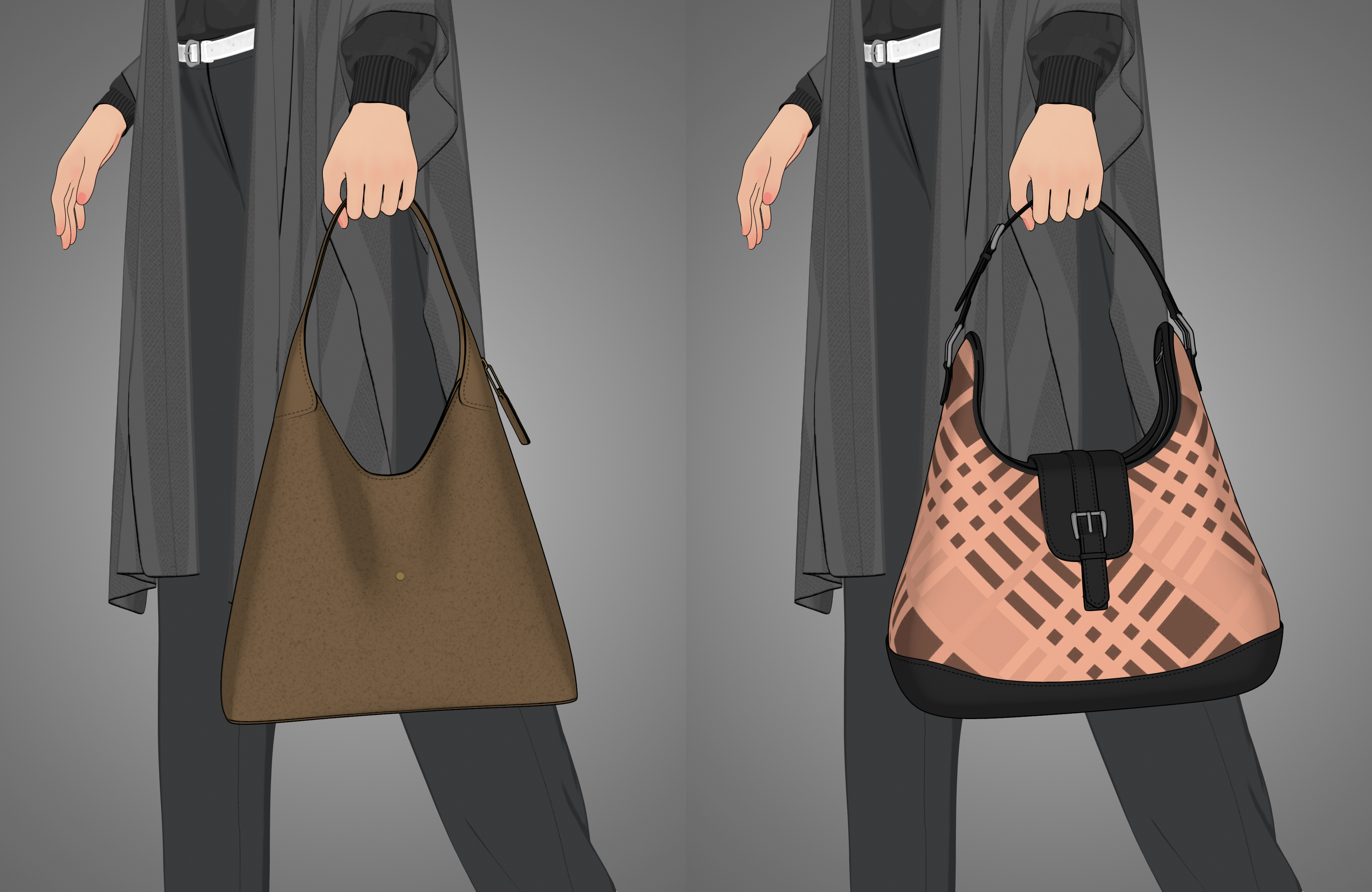 Casual Elegance Bags Toon for Genesis 9 Add-On | Daz 3D