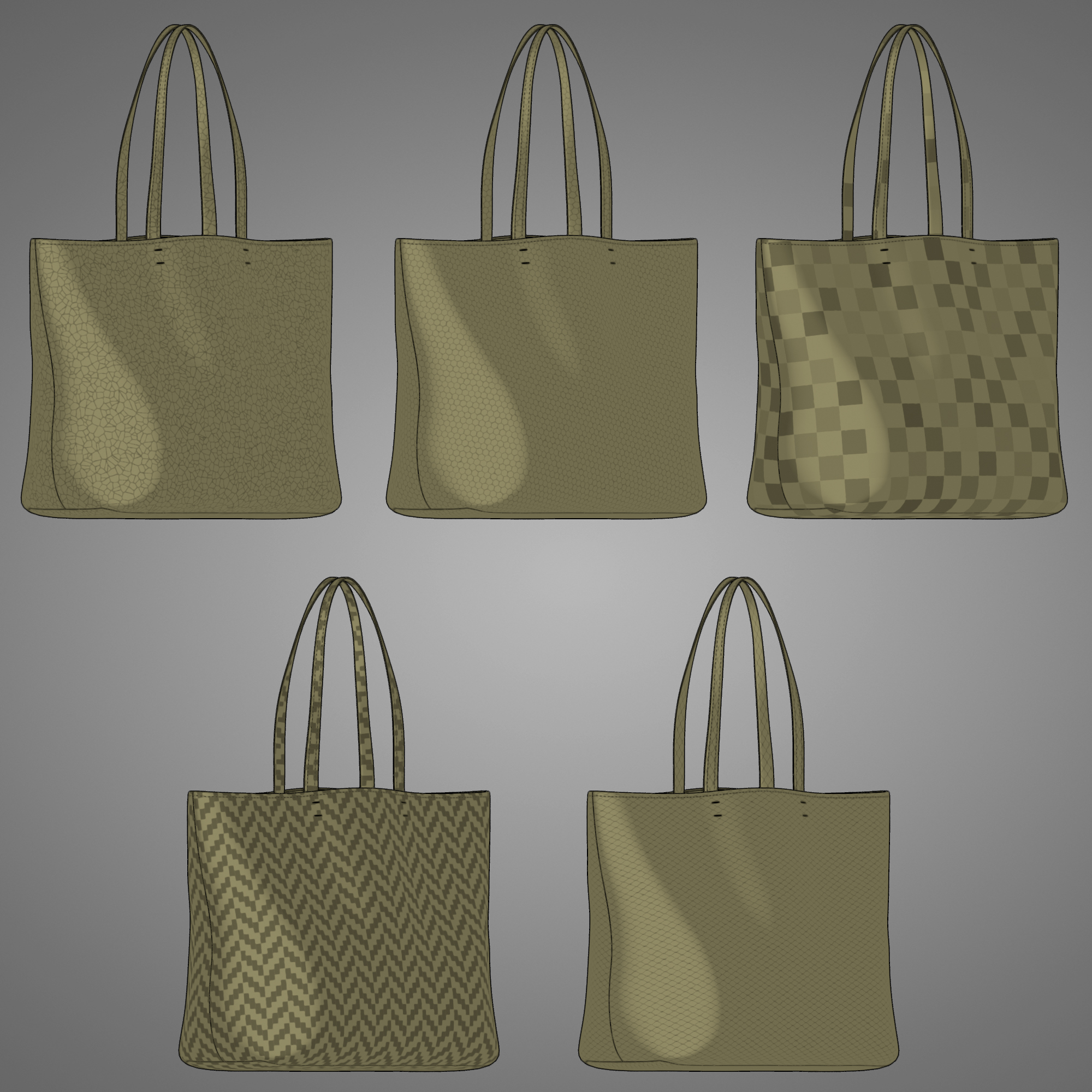 Casual Elegance Bags Toon for Genesis 9 Add-On | Daz 3D