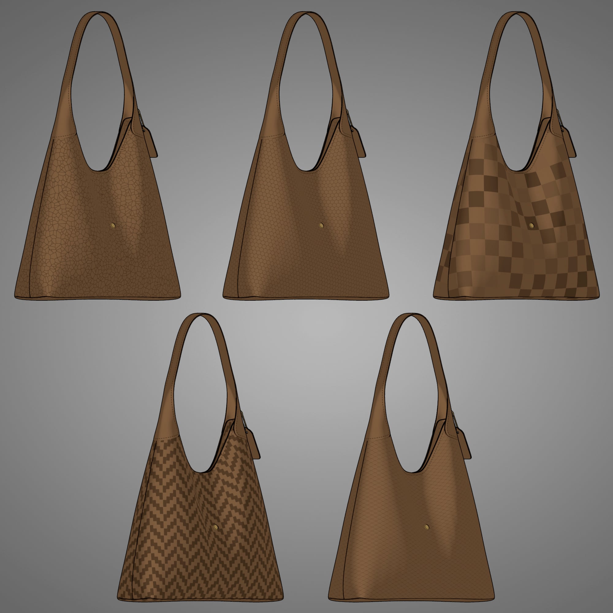 Casual Elegance Bags Toon for Genesis 9 Add-On | Daz 3D