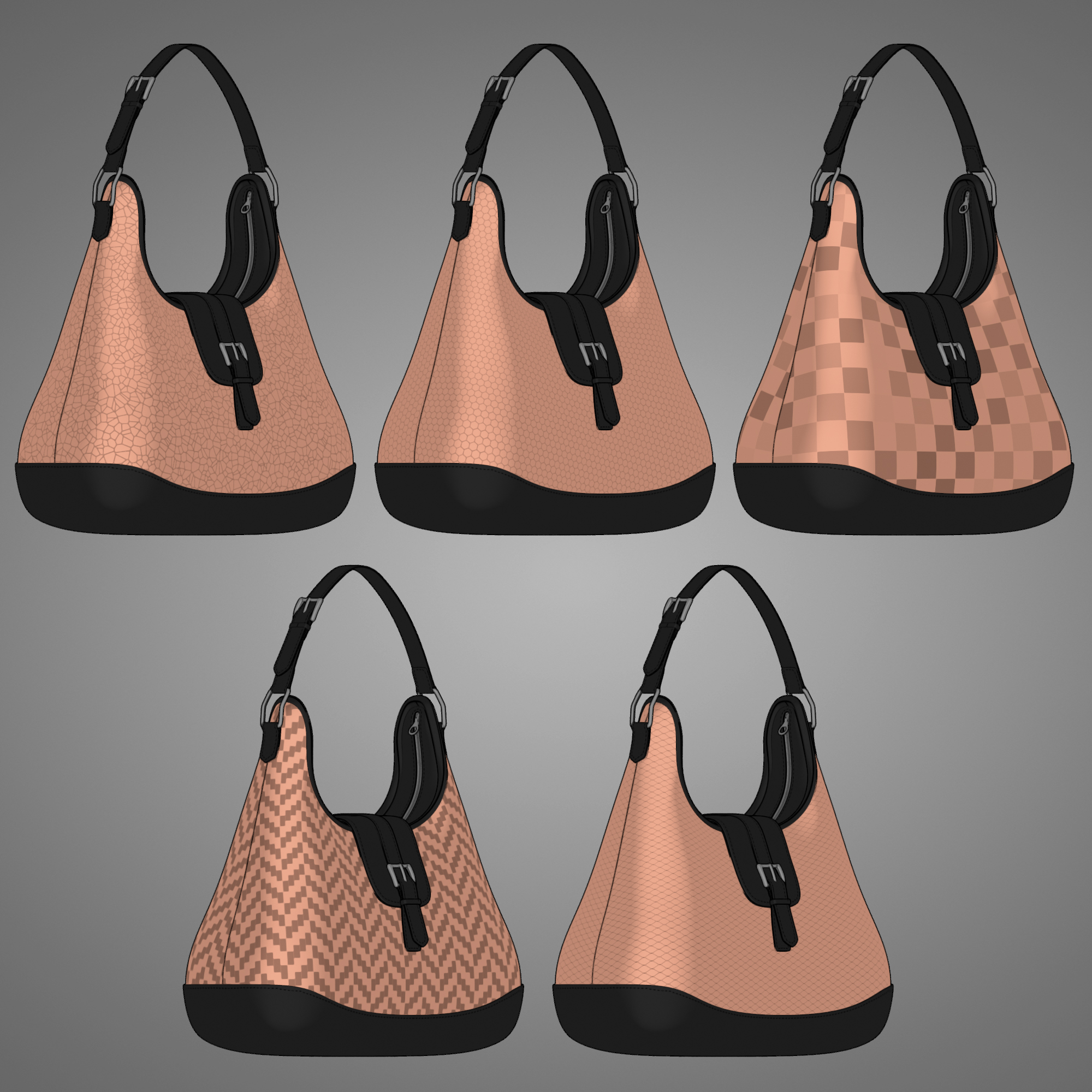 Casual Elegance Bags Toon for Genesis 9 Add-On | Daz 3D