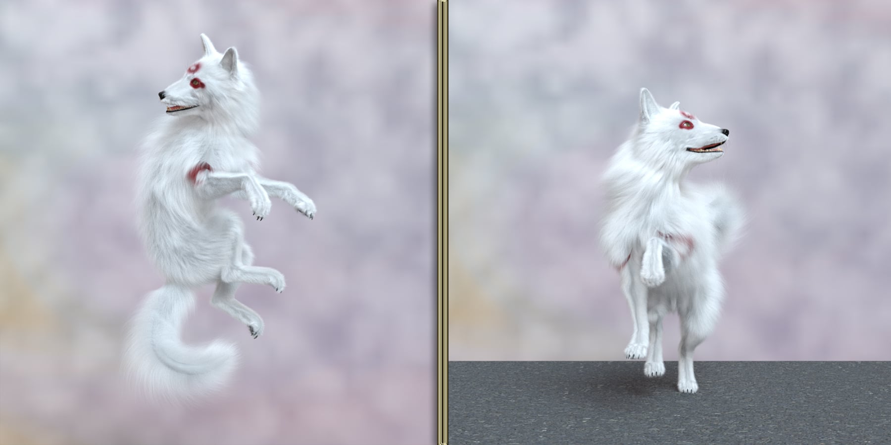 Demon Fox Poses for Oso´s Fox | Daz 3D