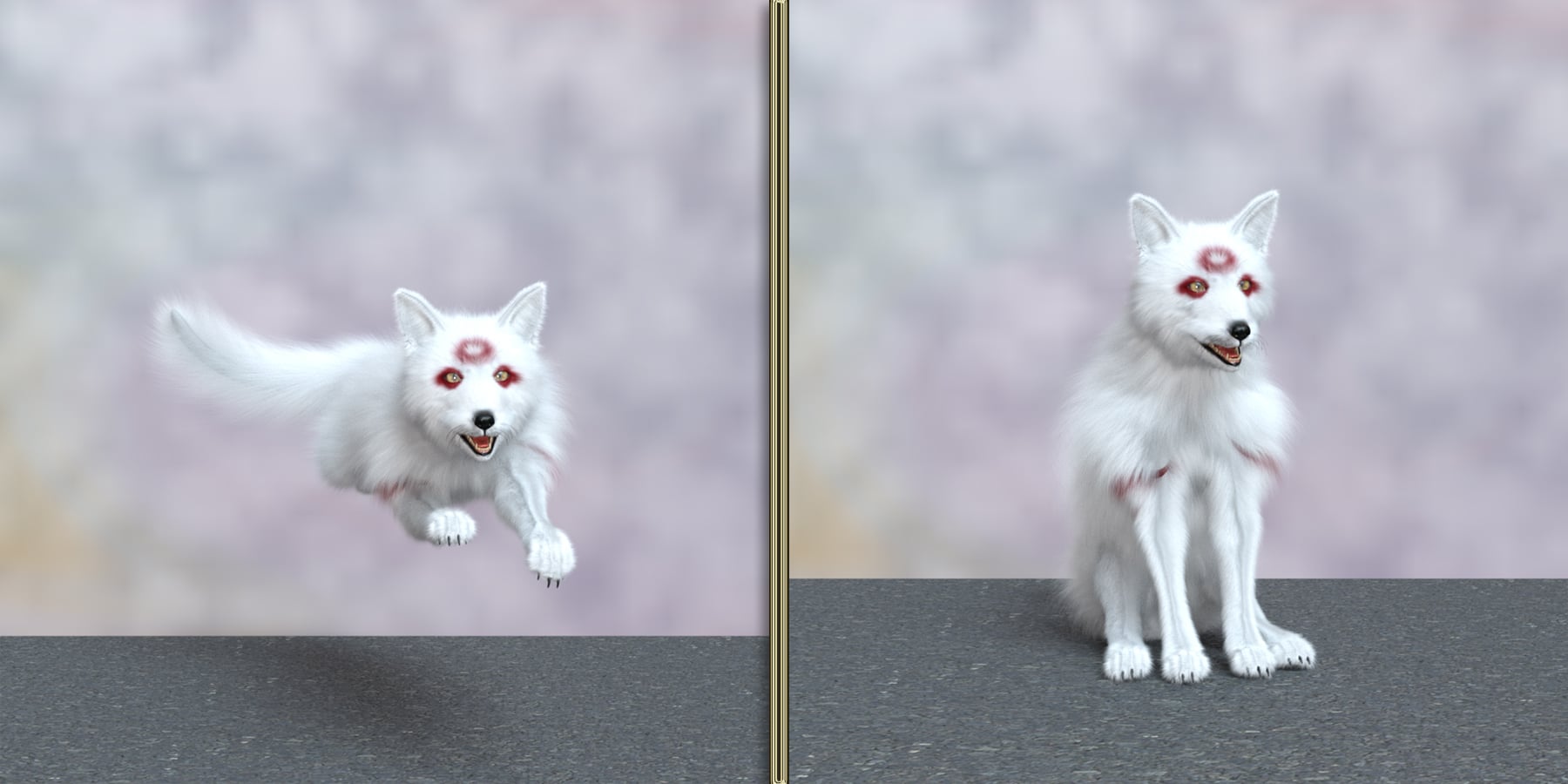 Demon Fox Poses for Oso´s Fox | Daz 3D