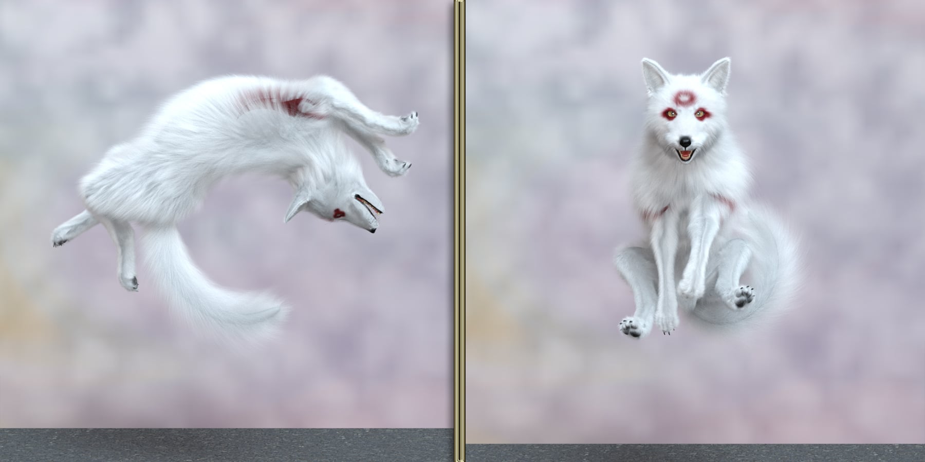 Demon Fox Poses for Oso´s Fox | Daz 3D