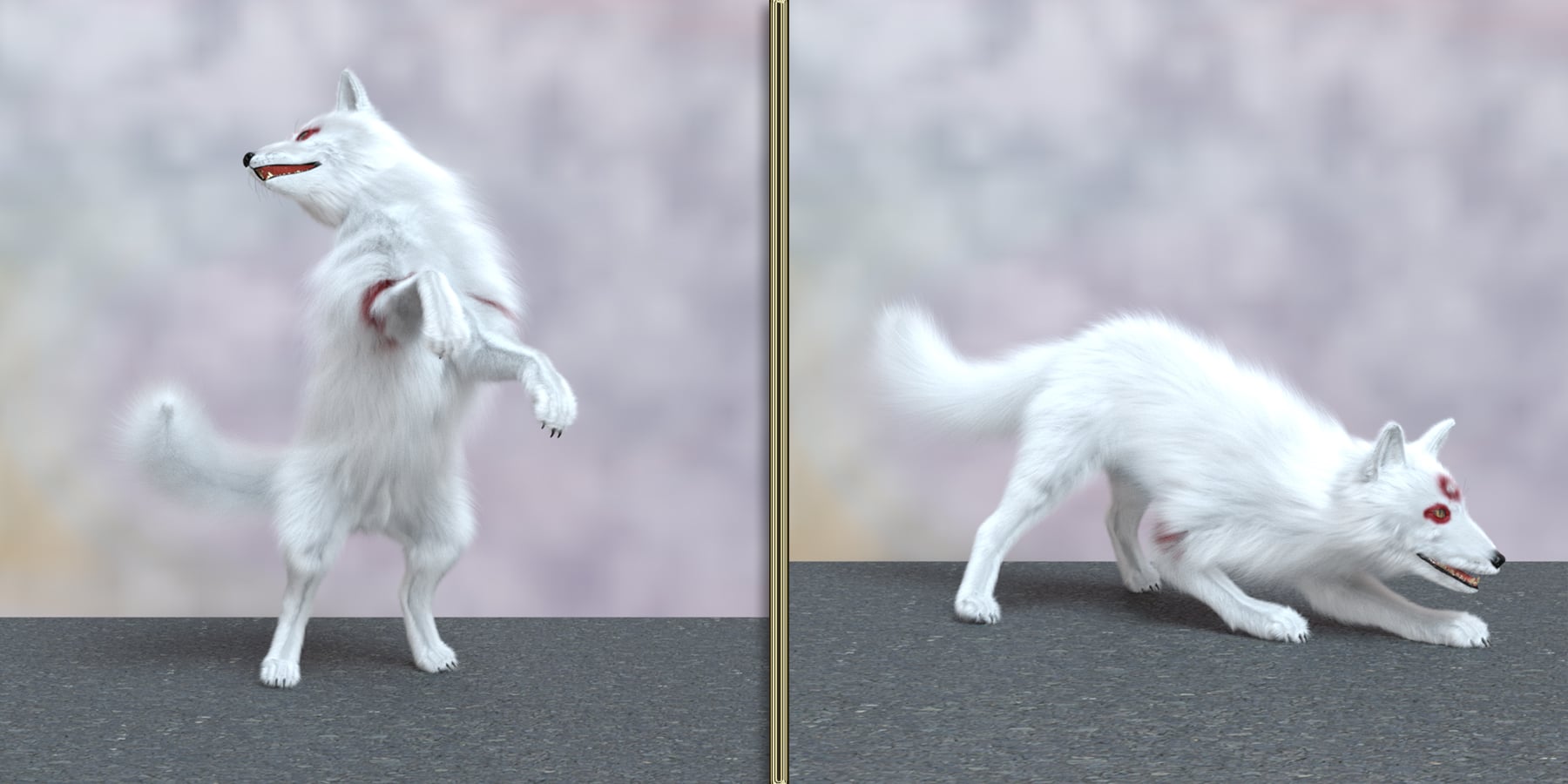 Demon Fox Poses for Oso´s Fox | Daz 3D