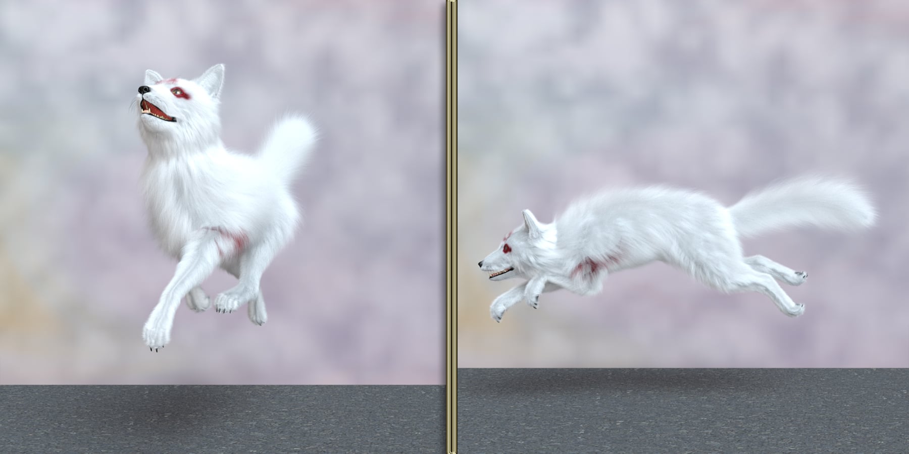 Demon Fox Poses for Oso´s Fox | Daz 3D