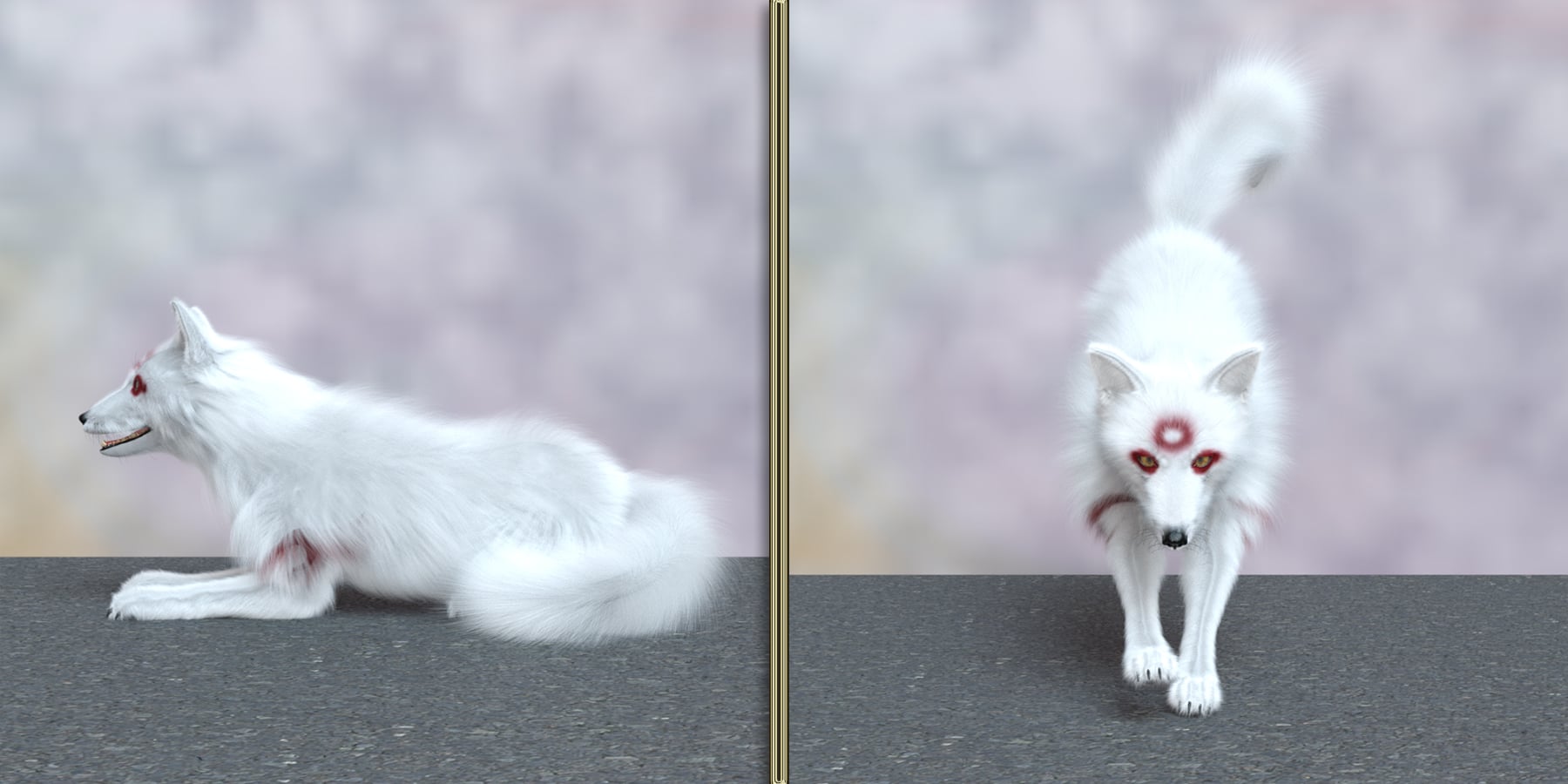 Demon Fox Poses for Oso´s Fox | Daz 3D