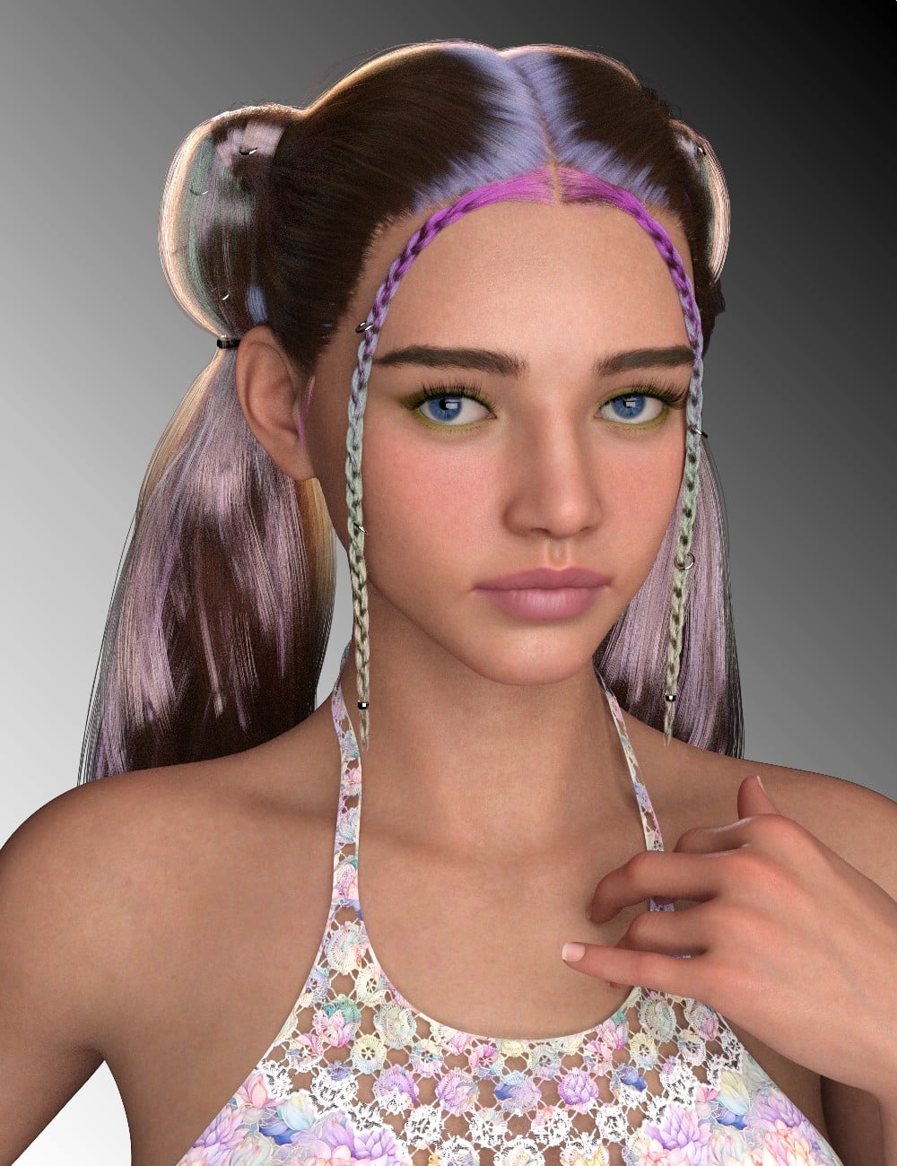 L3D Colorbomb Spica Hair Texture Add-On | Daz 3D