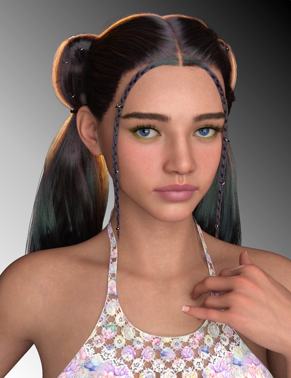 L3D Colorbomb Spica Hair Texture Add-On | Daz 3D