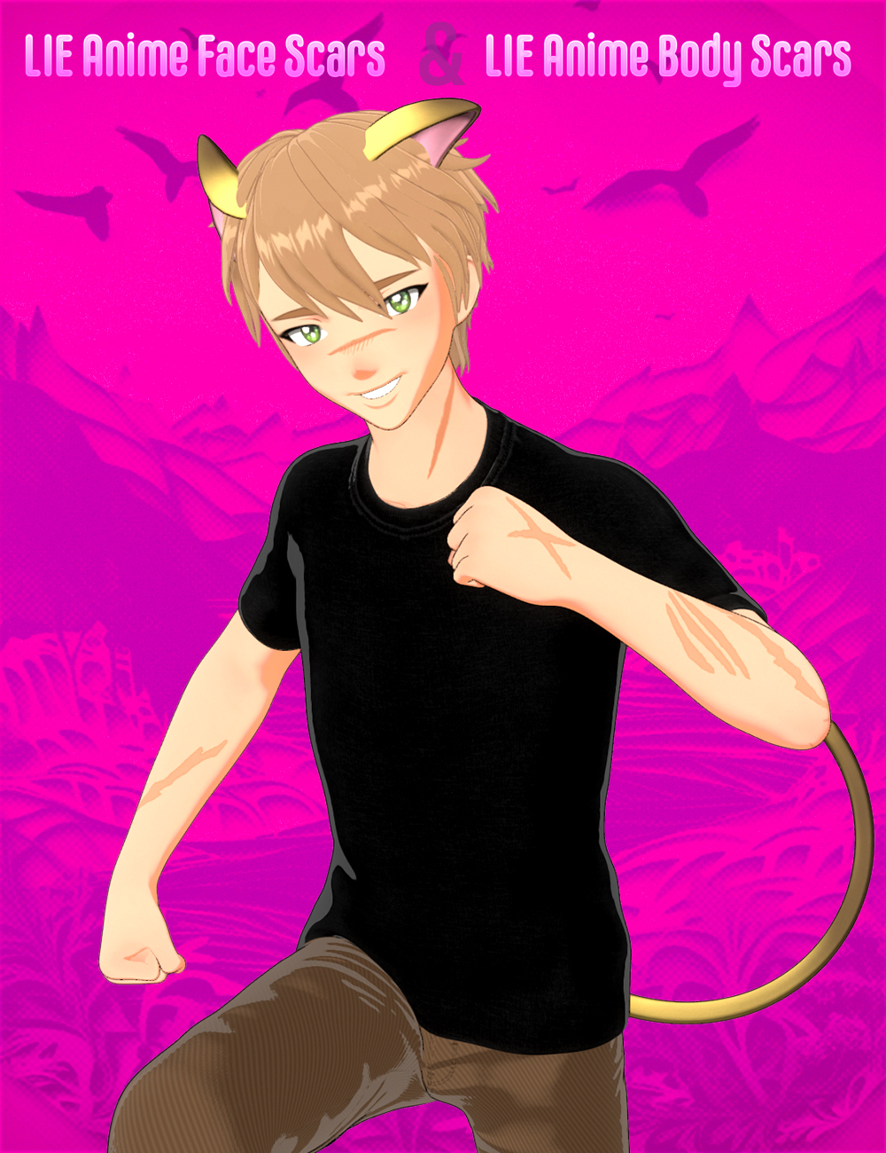 FPE Anime LIE Body Scars for Genesis 9 | Daz 3D