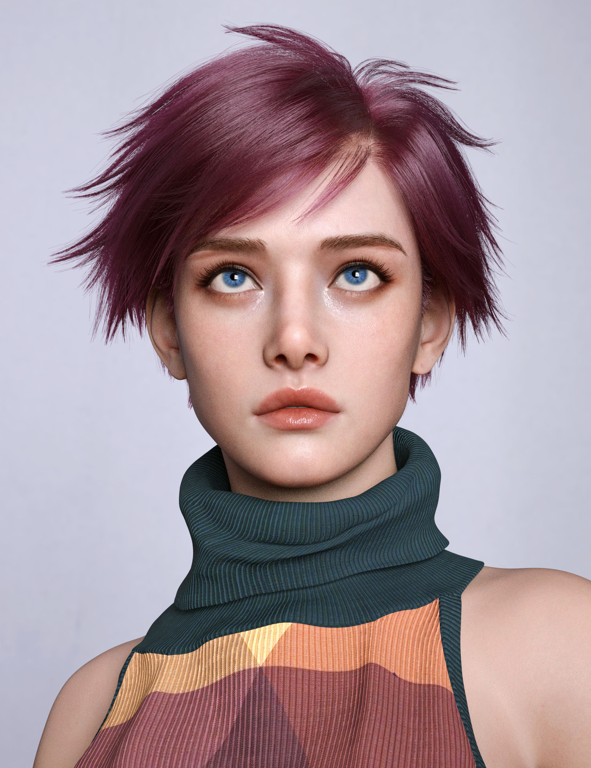 dForce AK Featurely Hair for Genesis 9 | Daz 3D