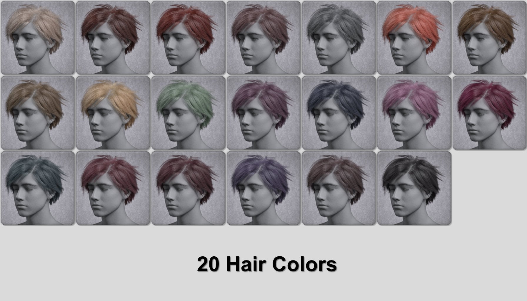 dForce AK Featurely Hair for Genesis 9 | Daz 3D