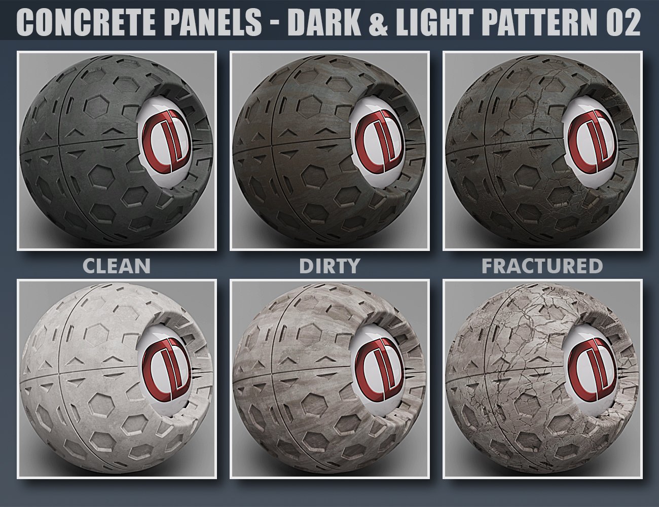 DD PBR Concrete Panel Shaders for Iray | Daz 3D