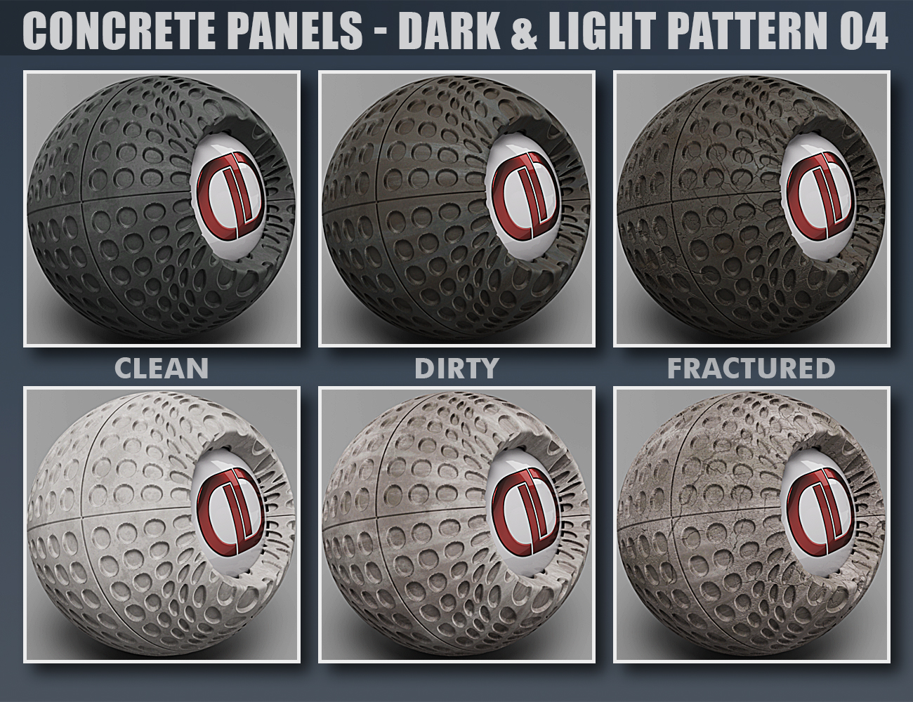 DD PBR Concrete Panel Shaders for Iray | Daz 3D