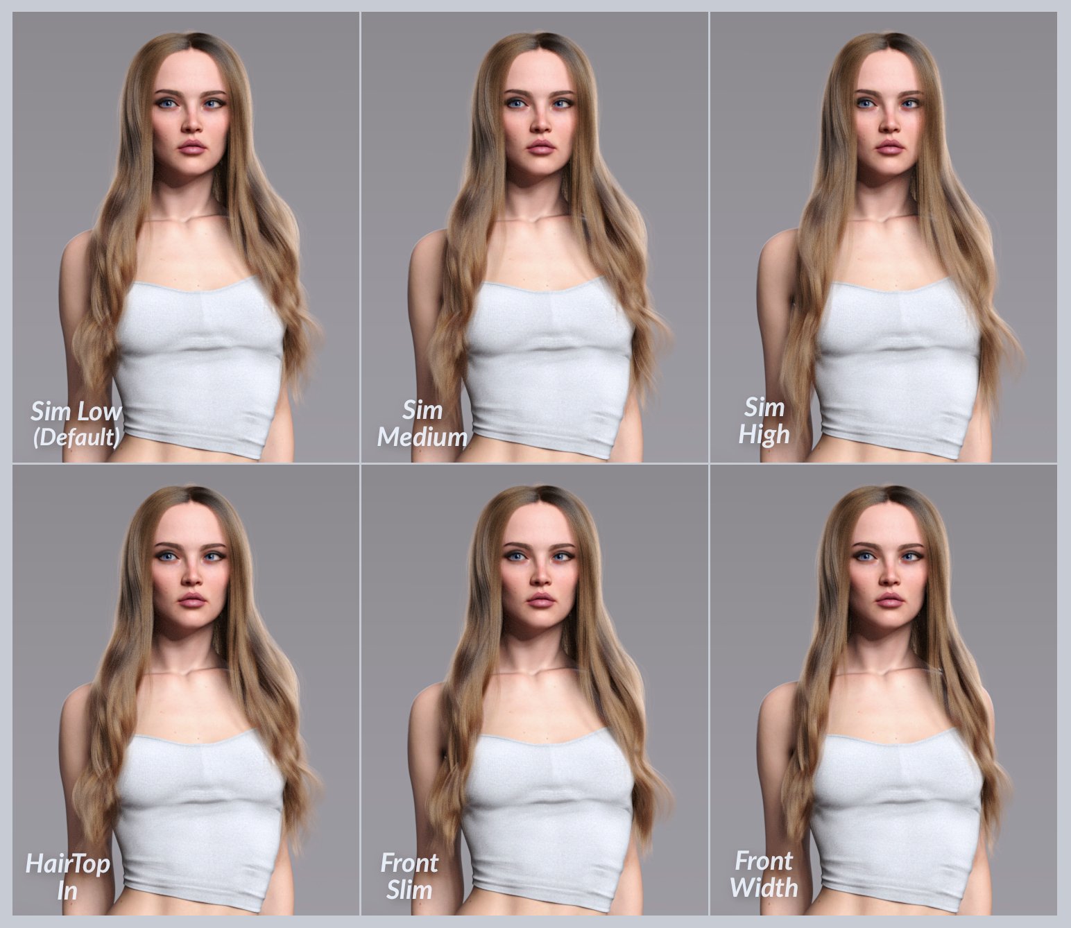 dForce Sandra Hair for Genesis 9 | Daz 3D