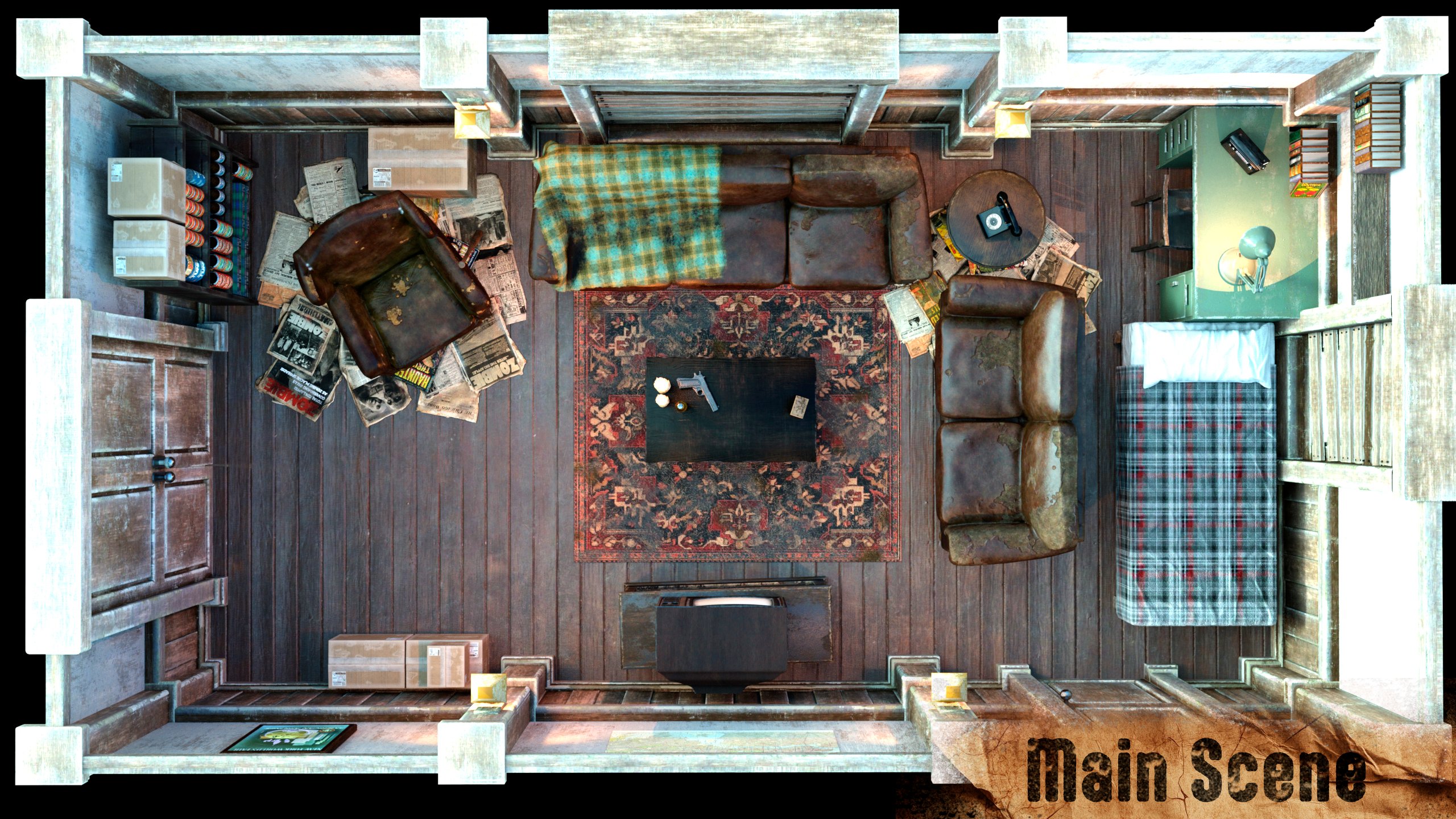 M3D Decayed Room | Daz 3D