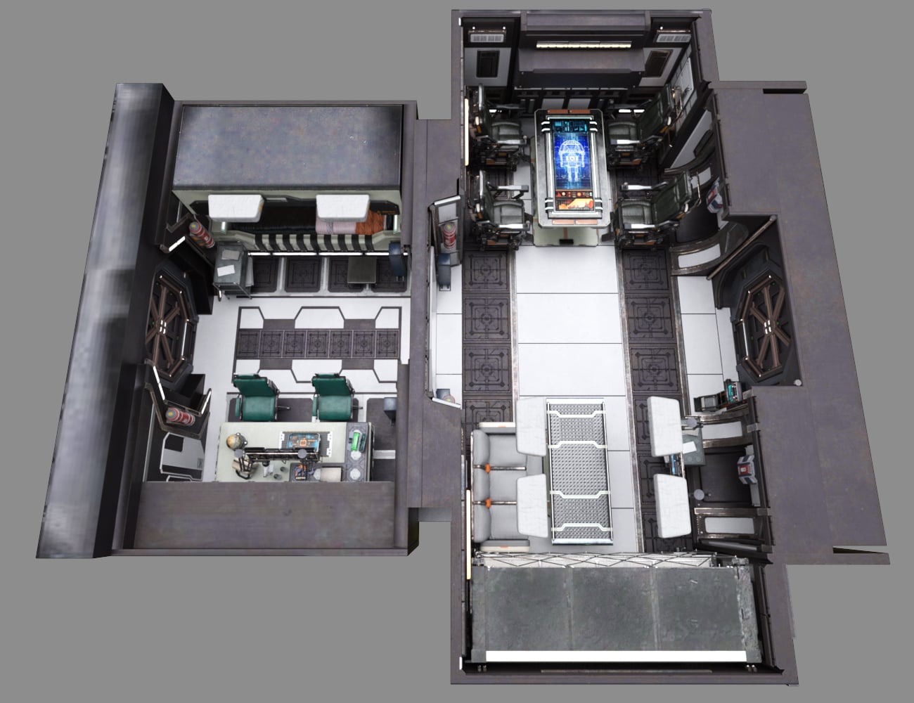 XI Spaceship Living Quarters | Daz 3D