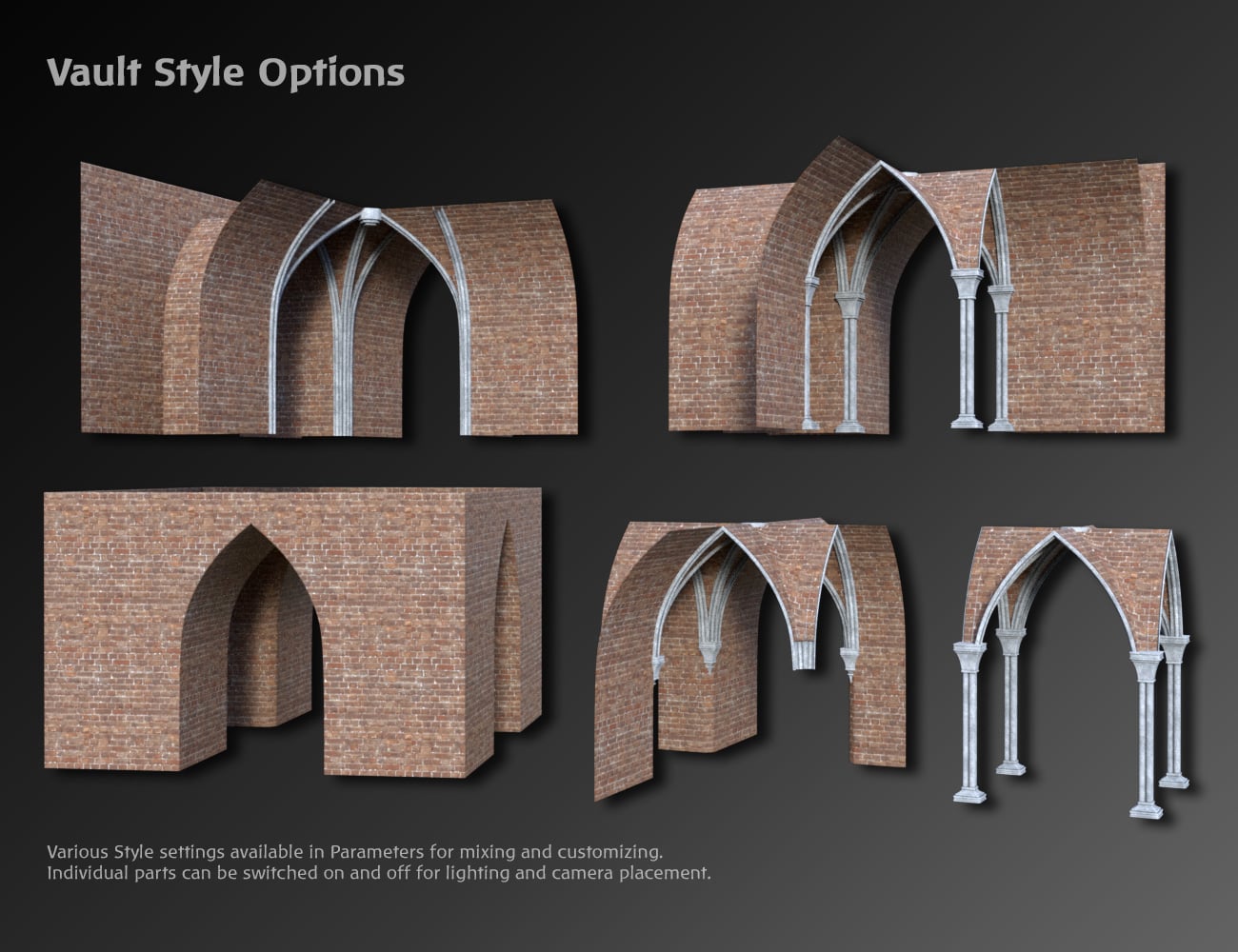 Gothic Vignette Construction Kit | Daz 3D