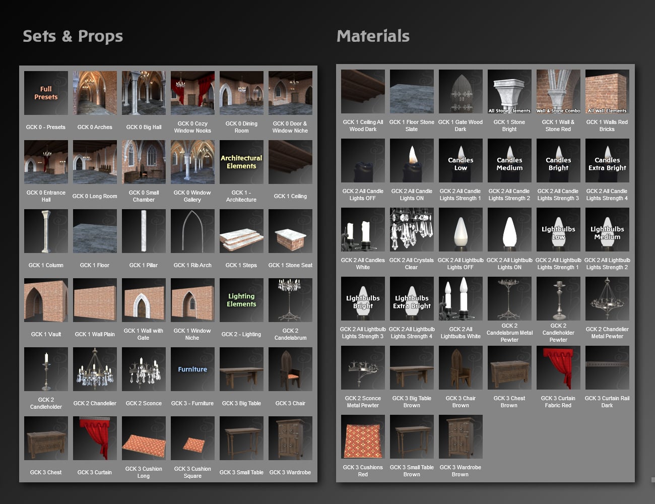 Gothic Vignette Construction Kit | Daz 3D