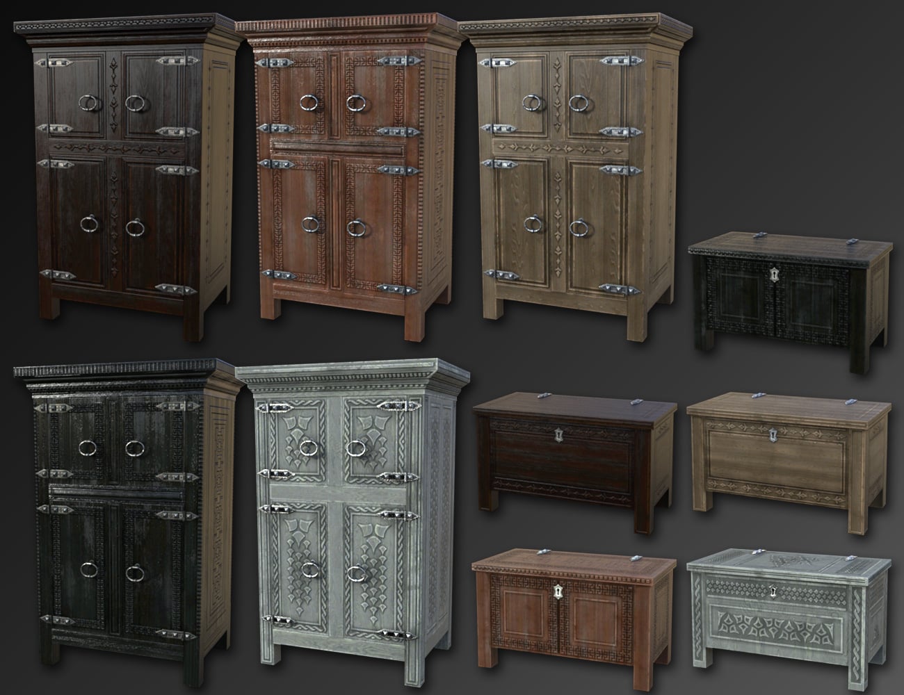 Gothic Vignette Construction Kit Addon Textures | Daz 3D