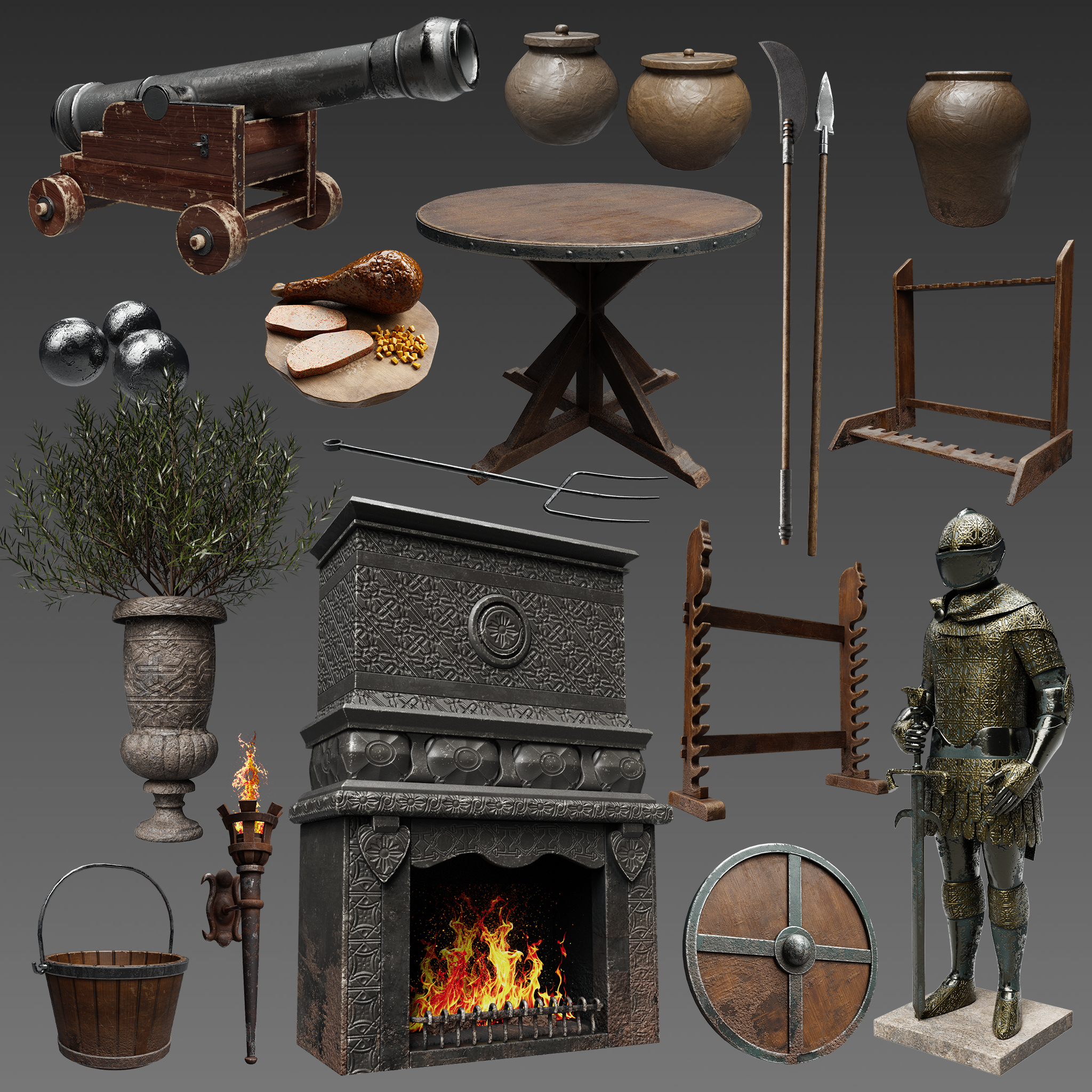 FG Medieval Lounge | Daz 3D