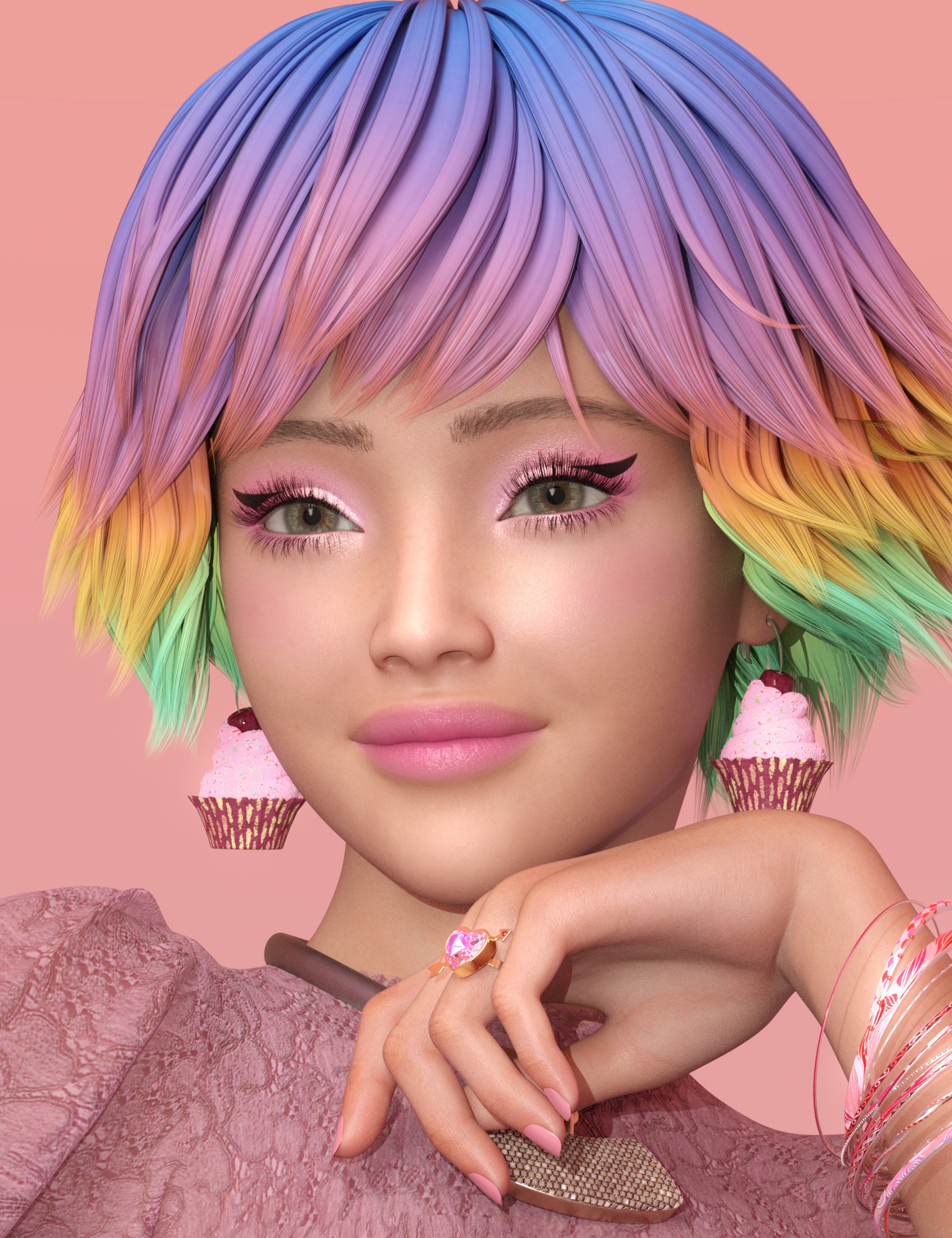 Assorted Earrings - Weird, Tacky and Funny for Genesis 9 | Daz 3D