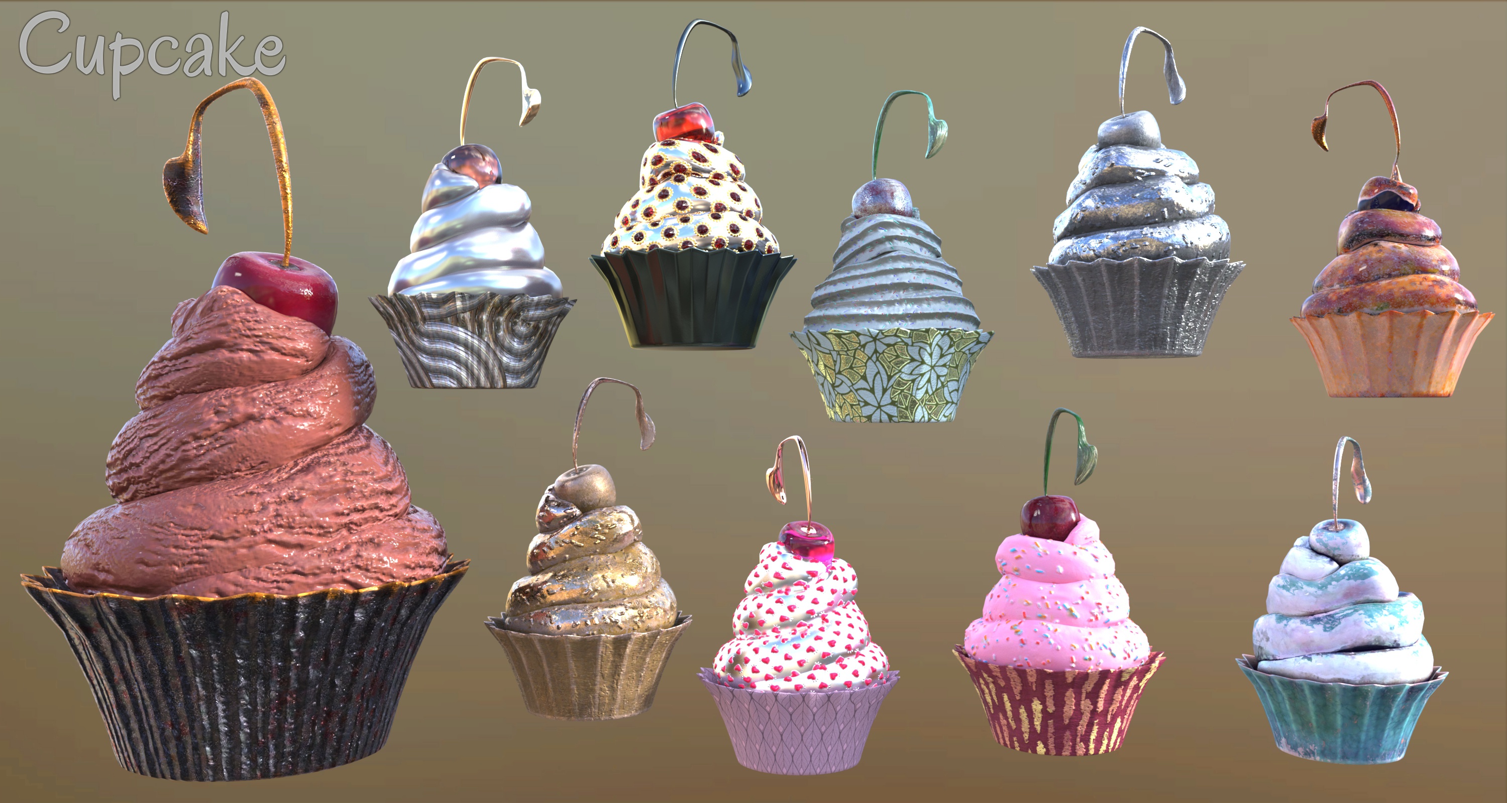 Assorted Earrings - Weird, Tacky and Funny for Genesis 9 | Daz 3D