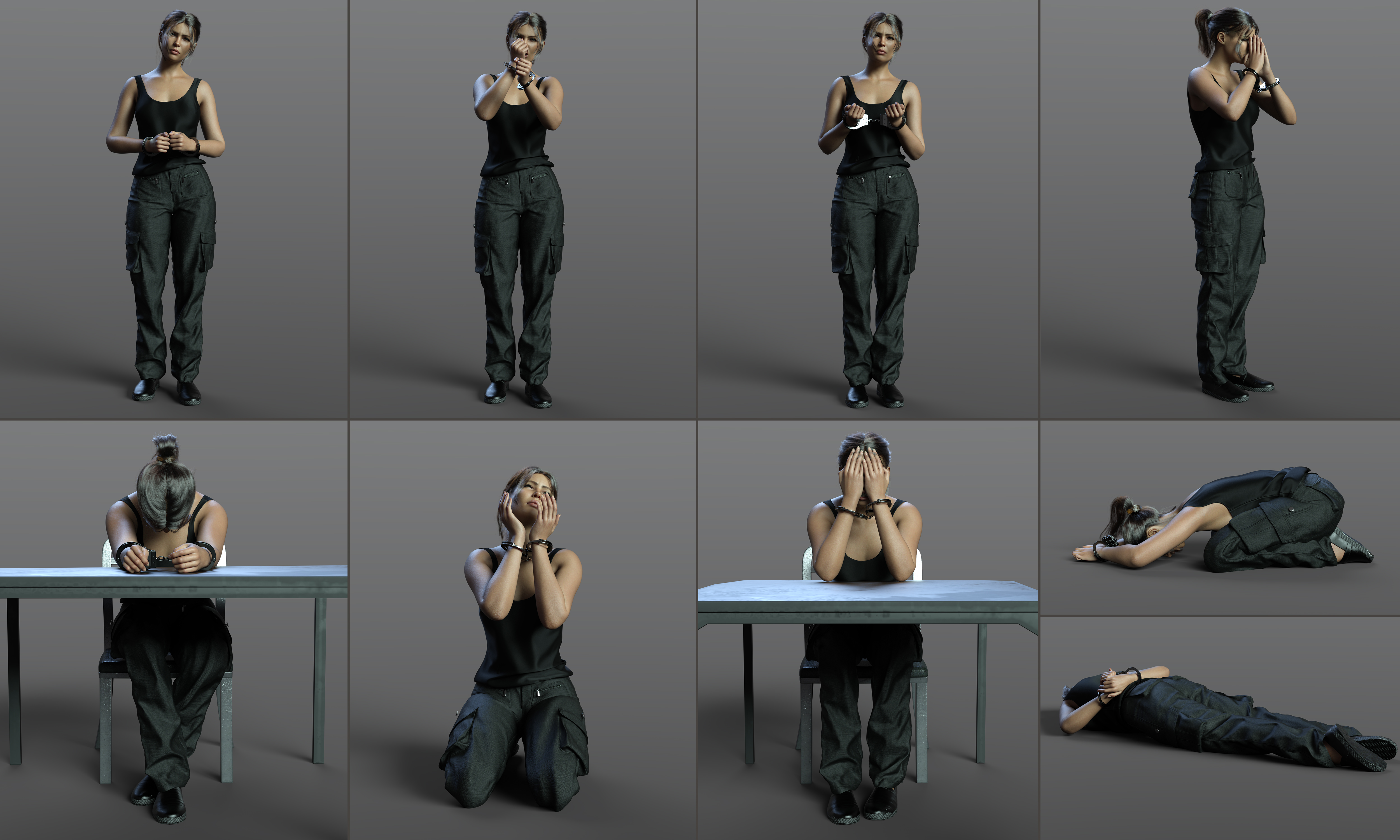 Z In Cuffs Prop and Poses for Genesis 9 | Daz 3D