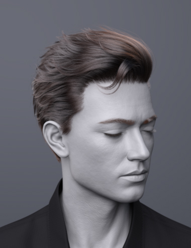 dForce FV Dramatic Side Sweep Hair for Genesis 9 | Daz 3D