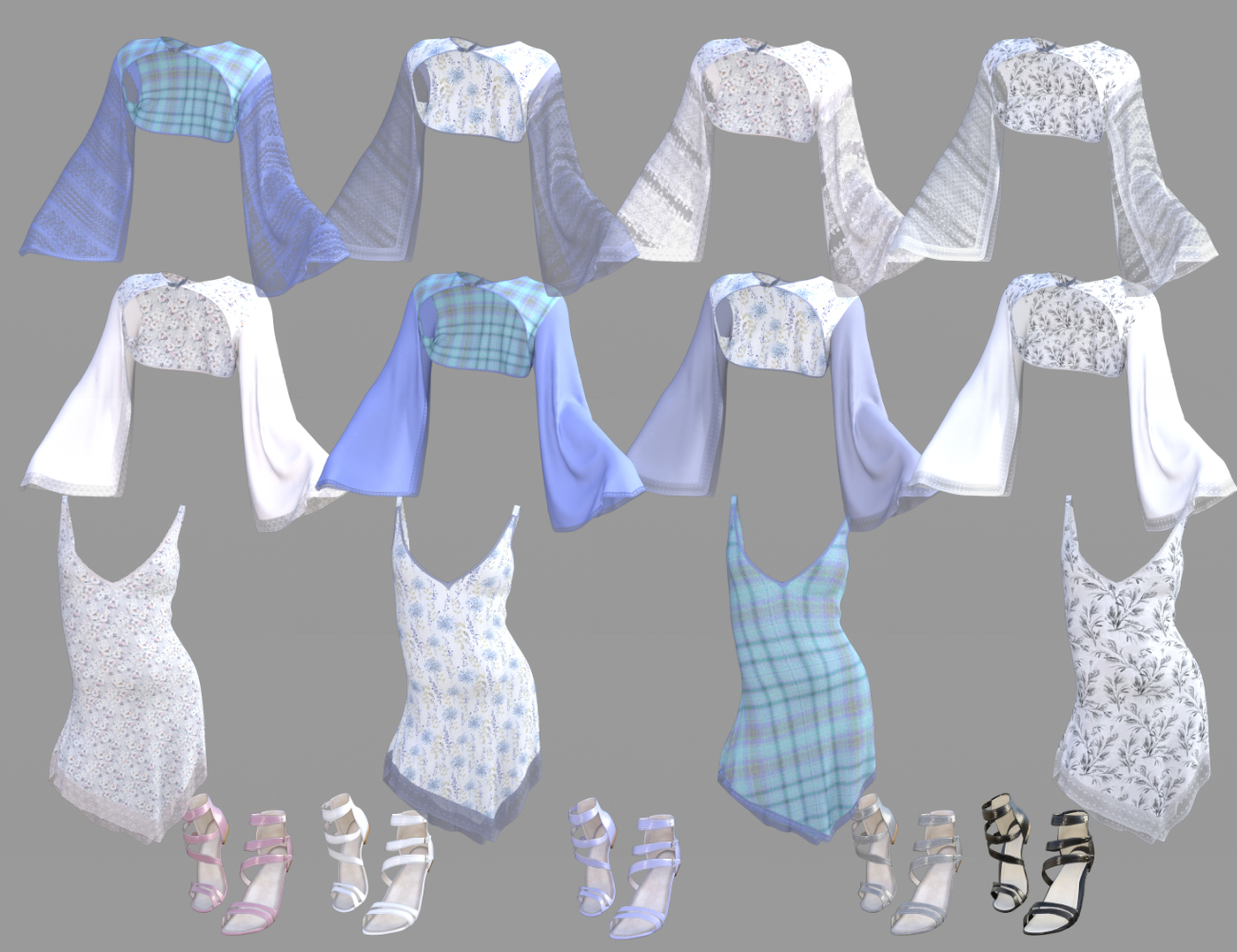 dForce Sweet Angel Outfit for Genesis 9 | Daz 3D