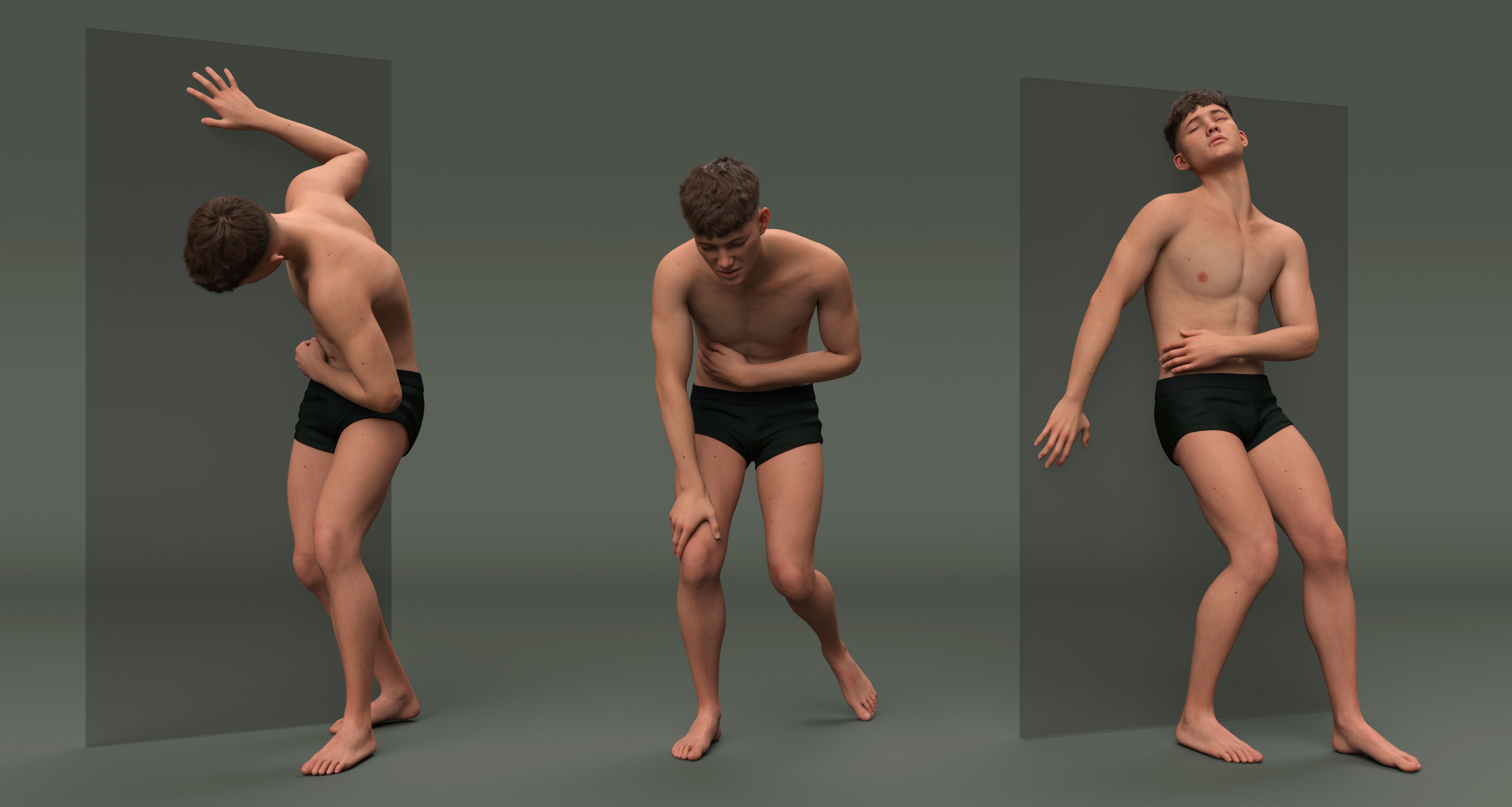 Frozen In Fear Poses for Genesis 9 | Daz 3D