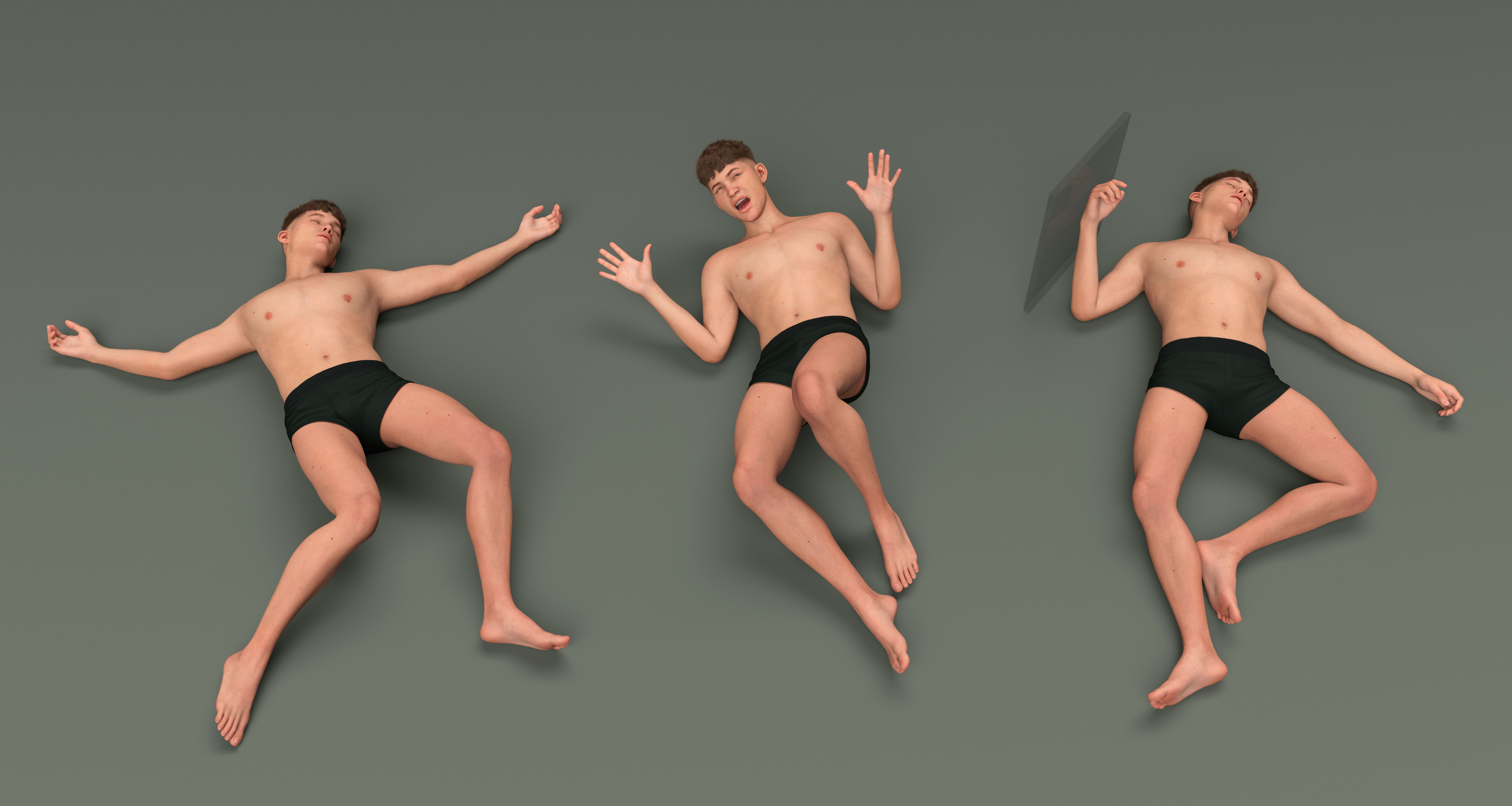 Frozen In Fear Poses for Genesis 9 | Daz 3D