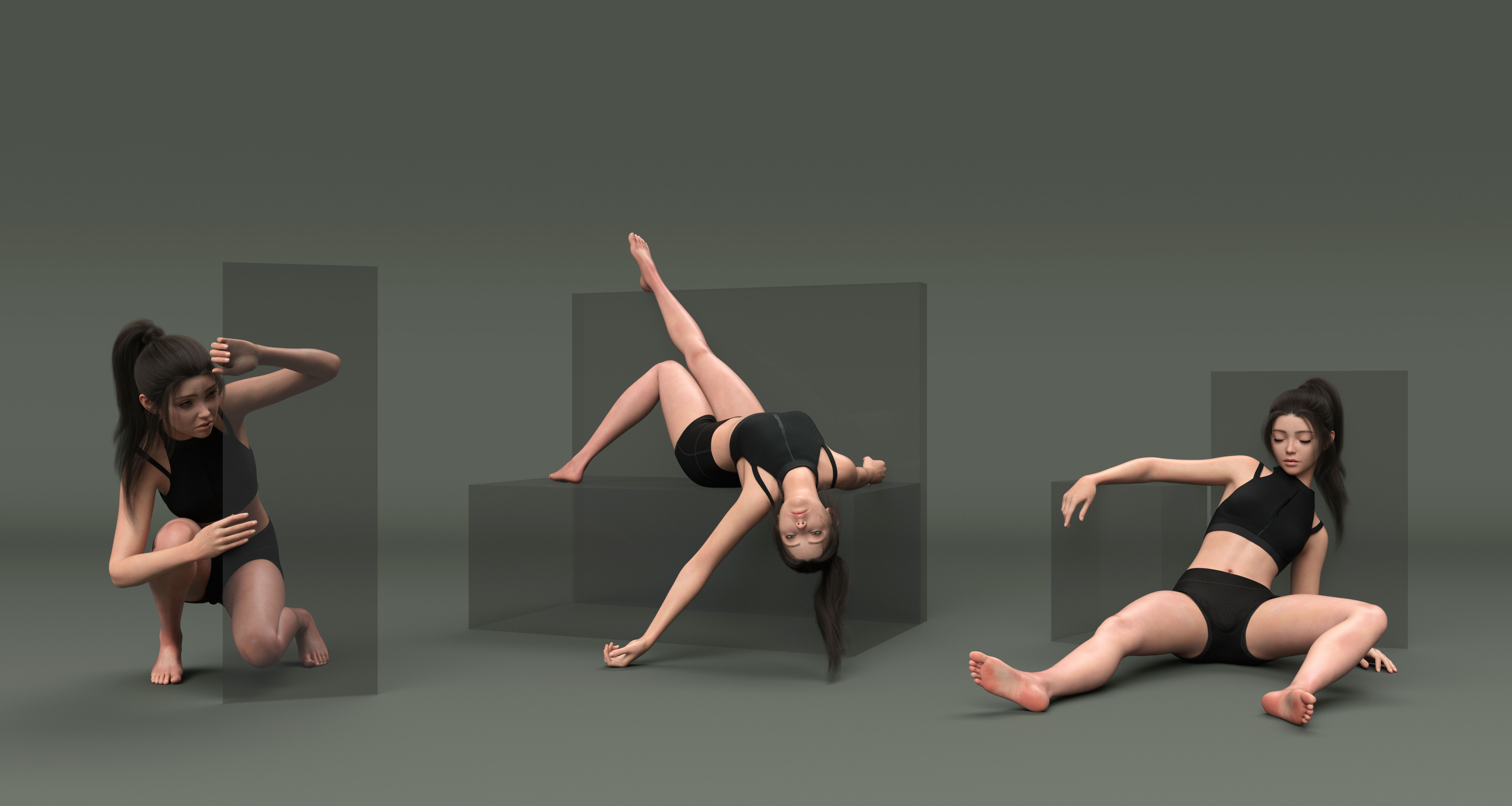 Frozen In Fear Poses for Genesis 9 | Daz 3D