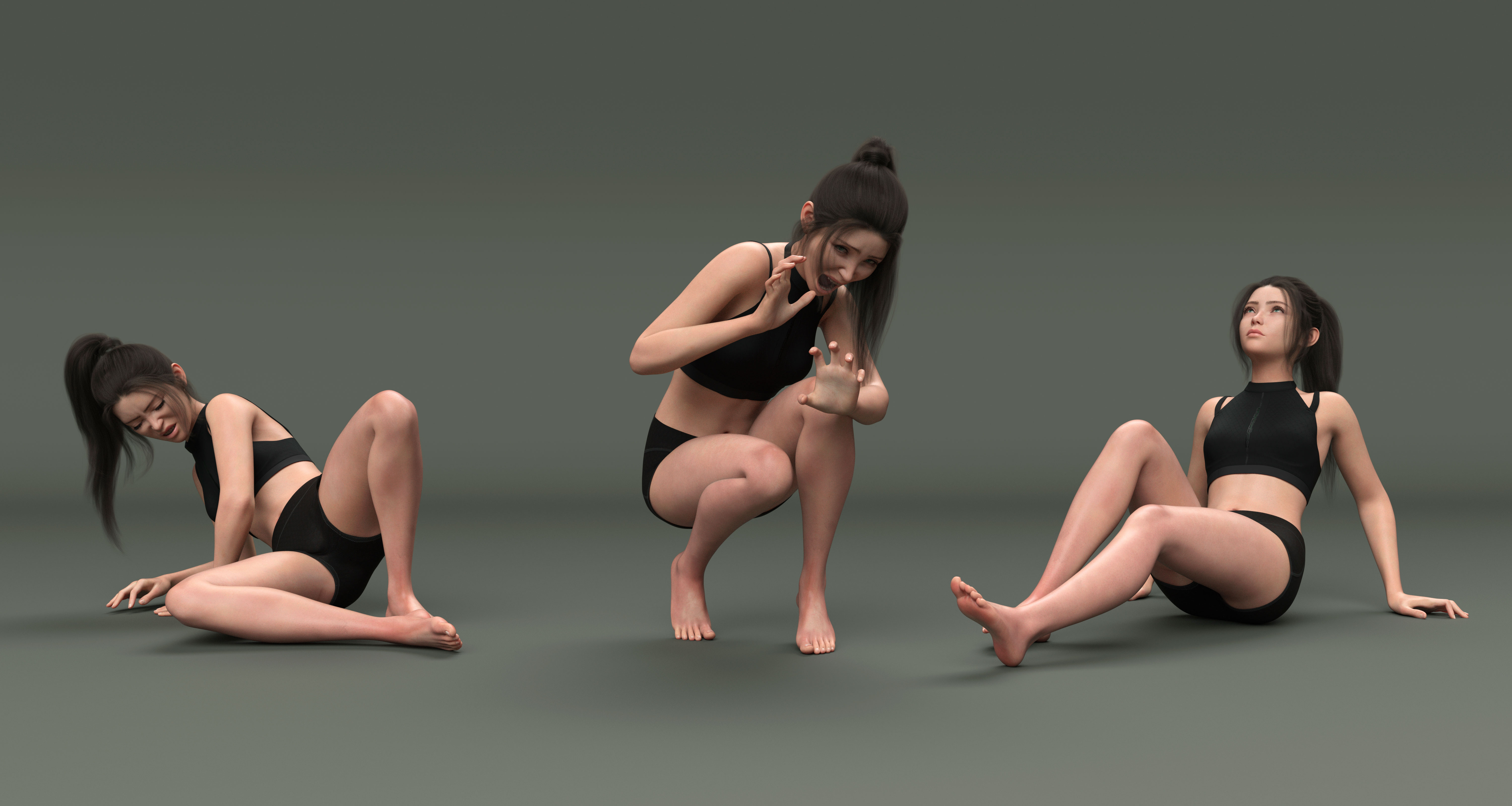 Frozen In Fear Poses for Genesis 9 | Daz 3D