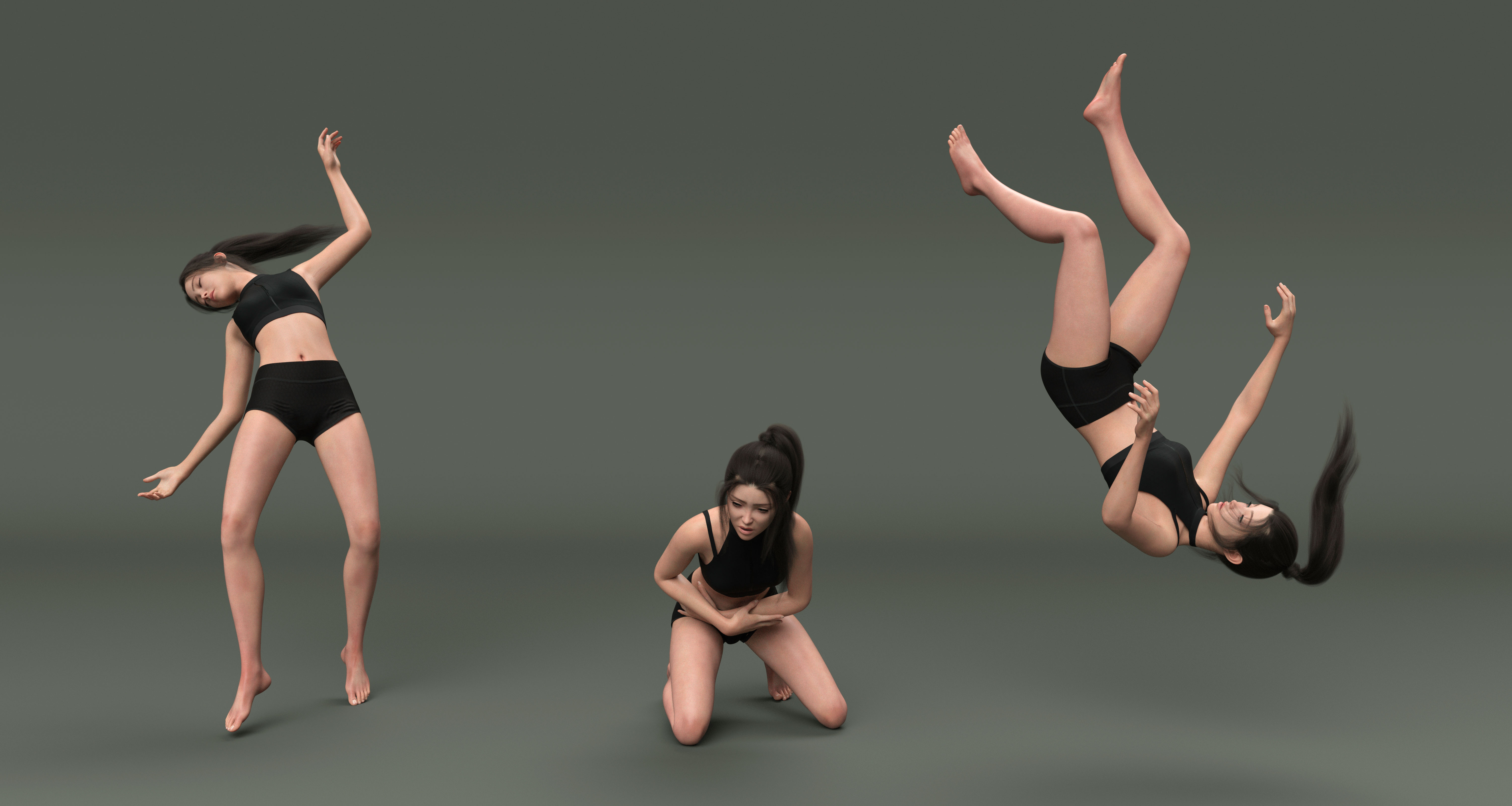 Frozen In Fear Poses for Genesis 9 | Daz 3D