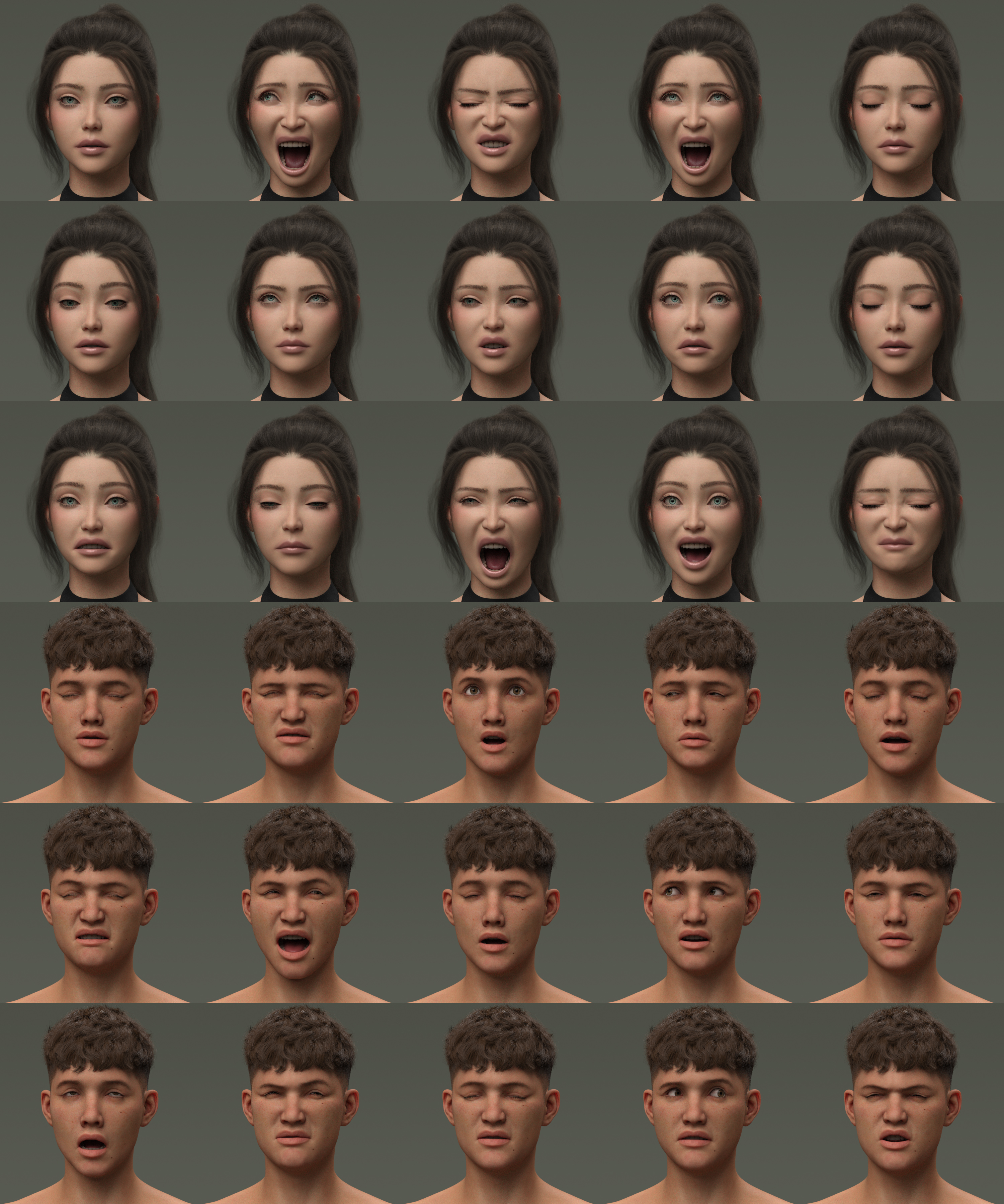 Frozen In Fear Poses for Genesis 9 | Daz 3D