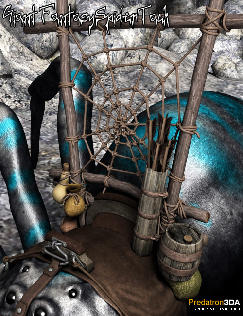 Giant Fantasy Spider Tack | Daz 3D