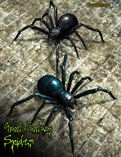 Giant Fantasy Spider Bundle | Daz 3D