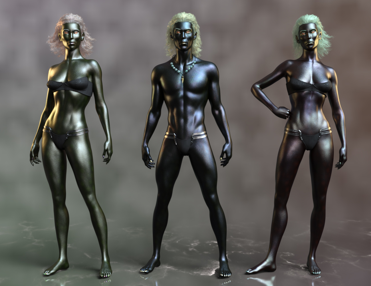AB Scaly Elven Skins and Shaders for Genesis 9 | Daz 3D