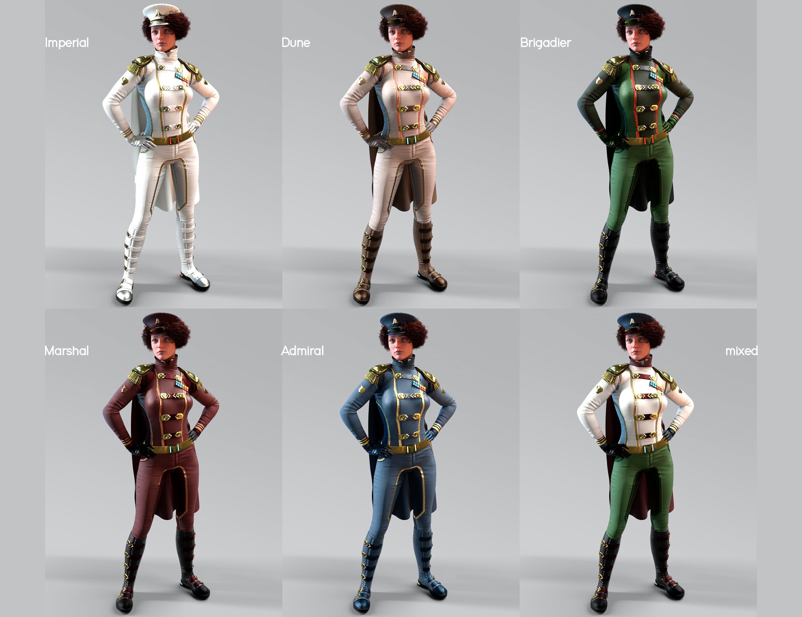 dForce Space Commander for Genesis 9 Texture Expansion | Daz 3D