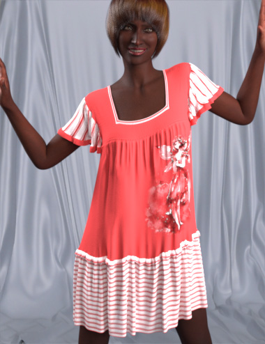 DNA dForce Philla Dress for Genesis 9 | Daz 3D