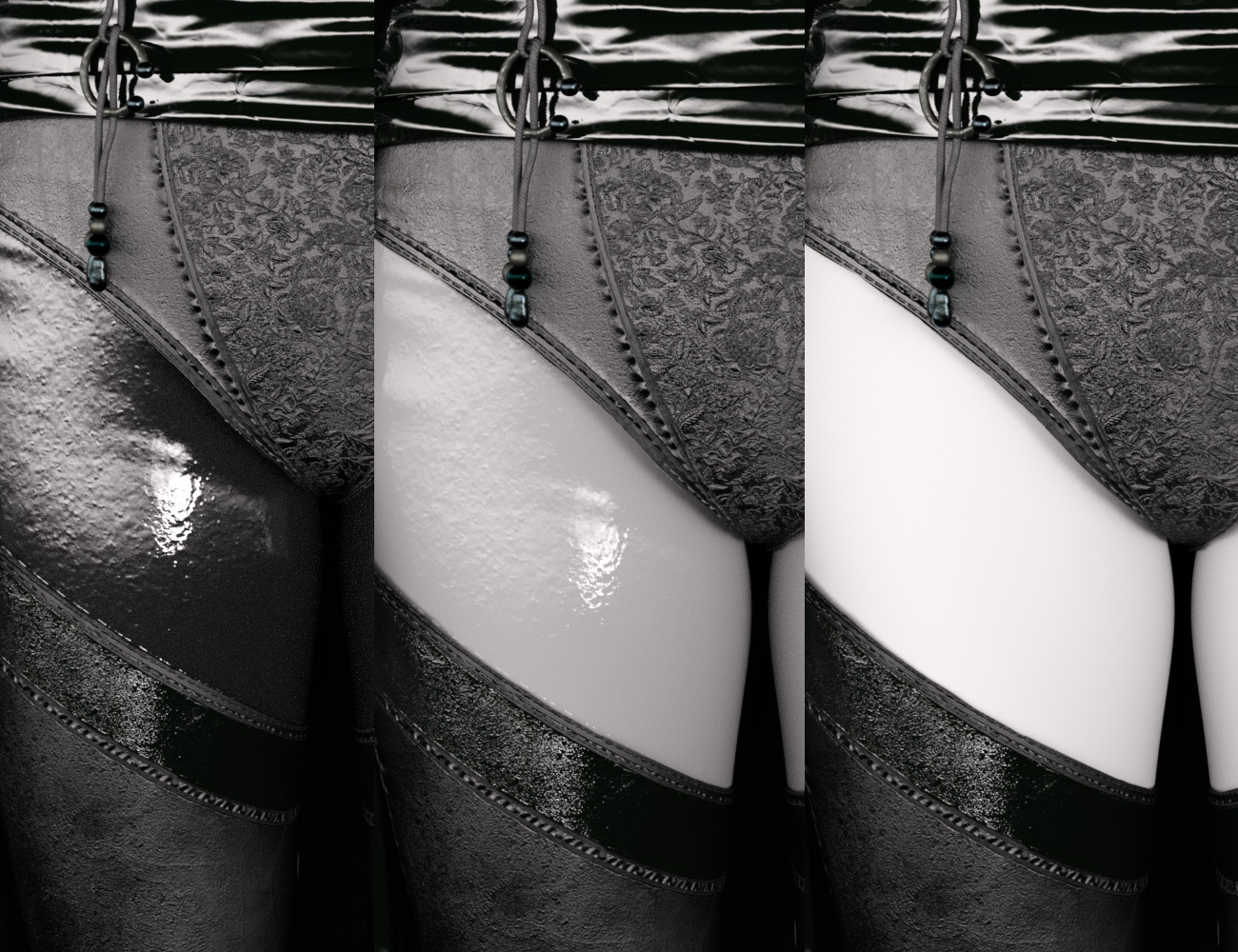 dForce CB Doya Clothing Set and Leather and Enigma Texture Expansion Bundle | Daz 3D