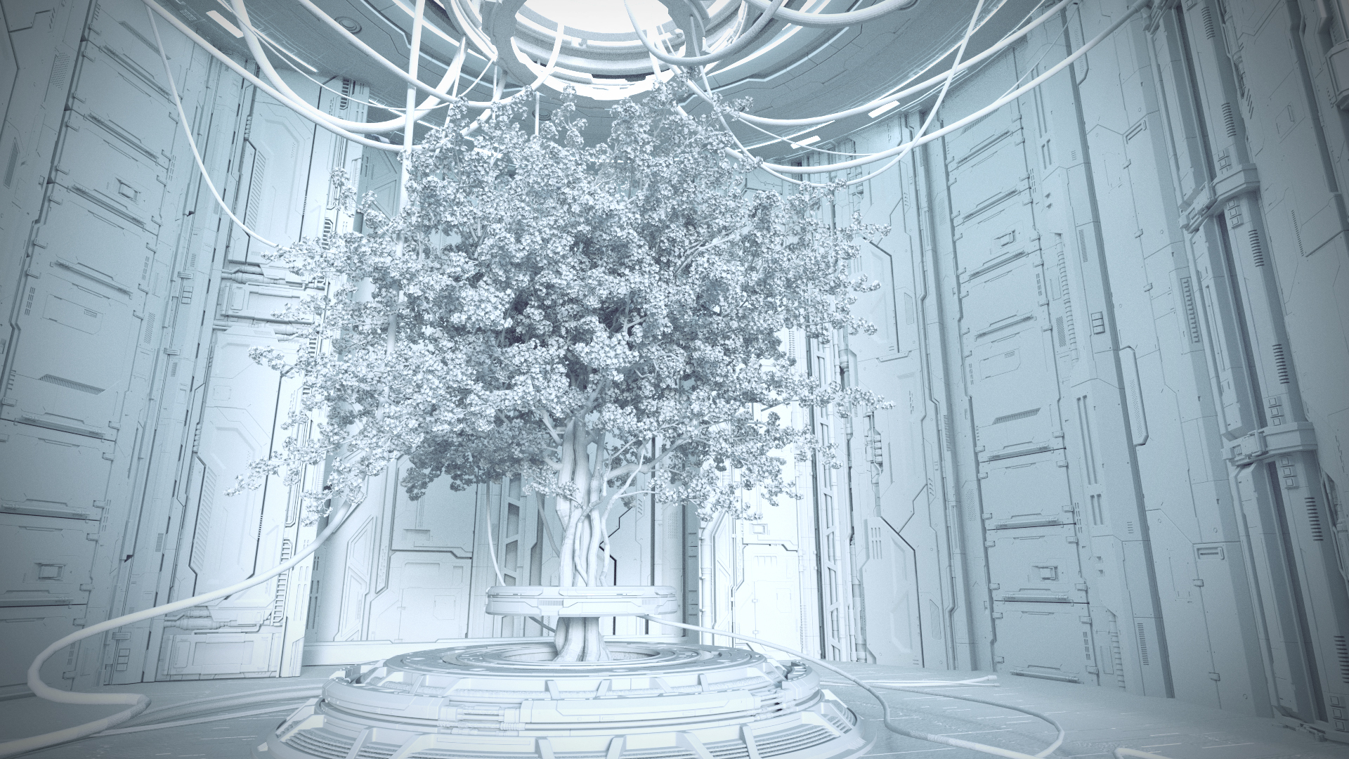 Scifi Tree Hall | Daz 3D