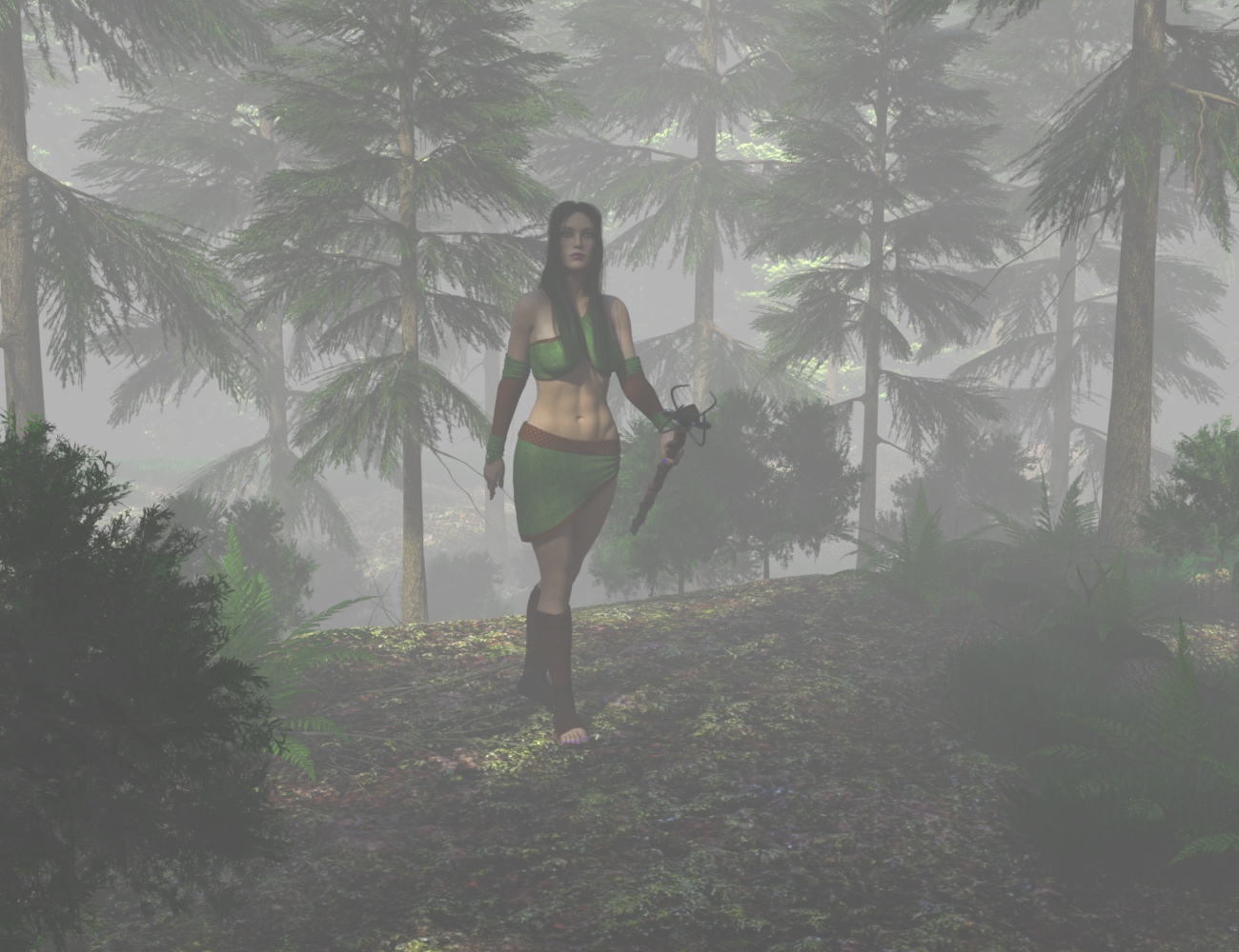 Misty Forest | Daz 3D